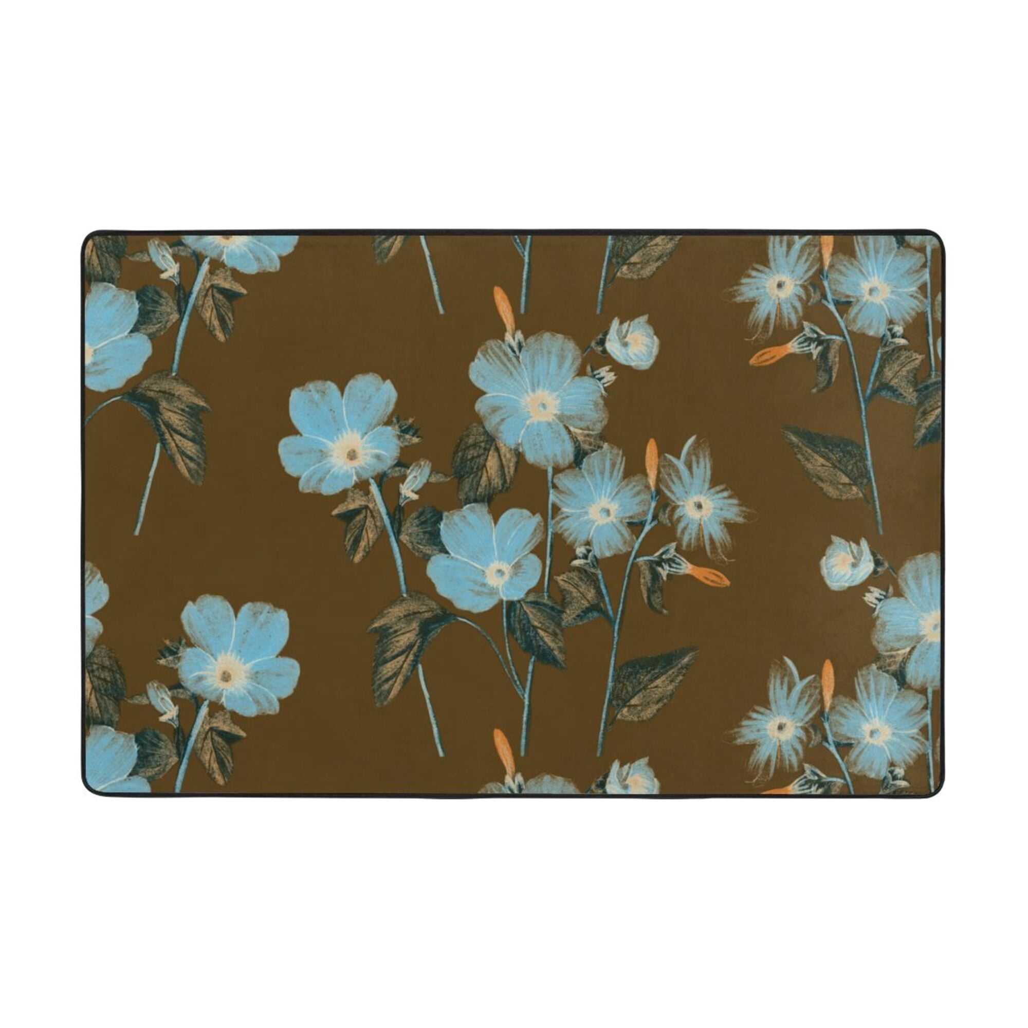 YFYANG 72"x48" Non-Slip Flannel Carpet Doormat, Living Room Bedroom ...