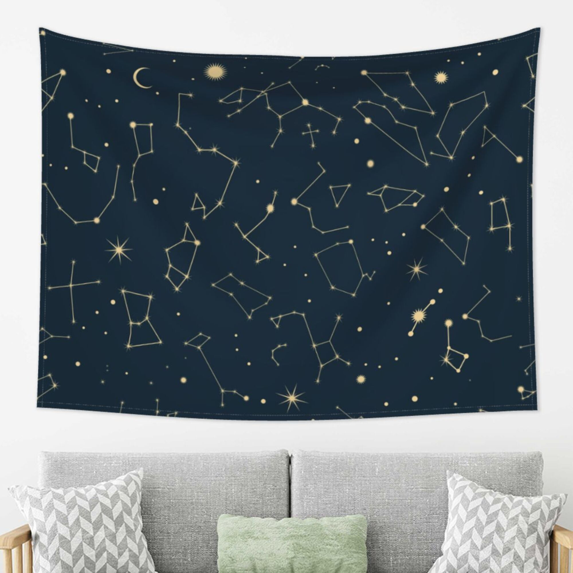 YFYANG Constellation Lines Texture Tapestry, Bedroom Dormitory Living ...