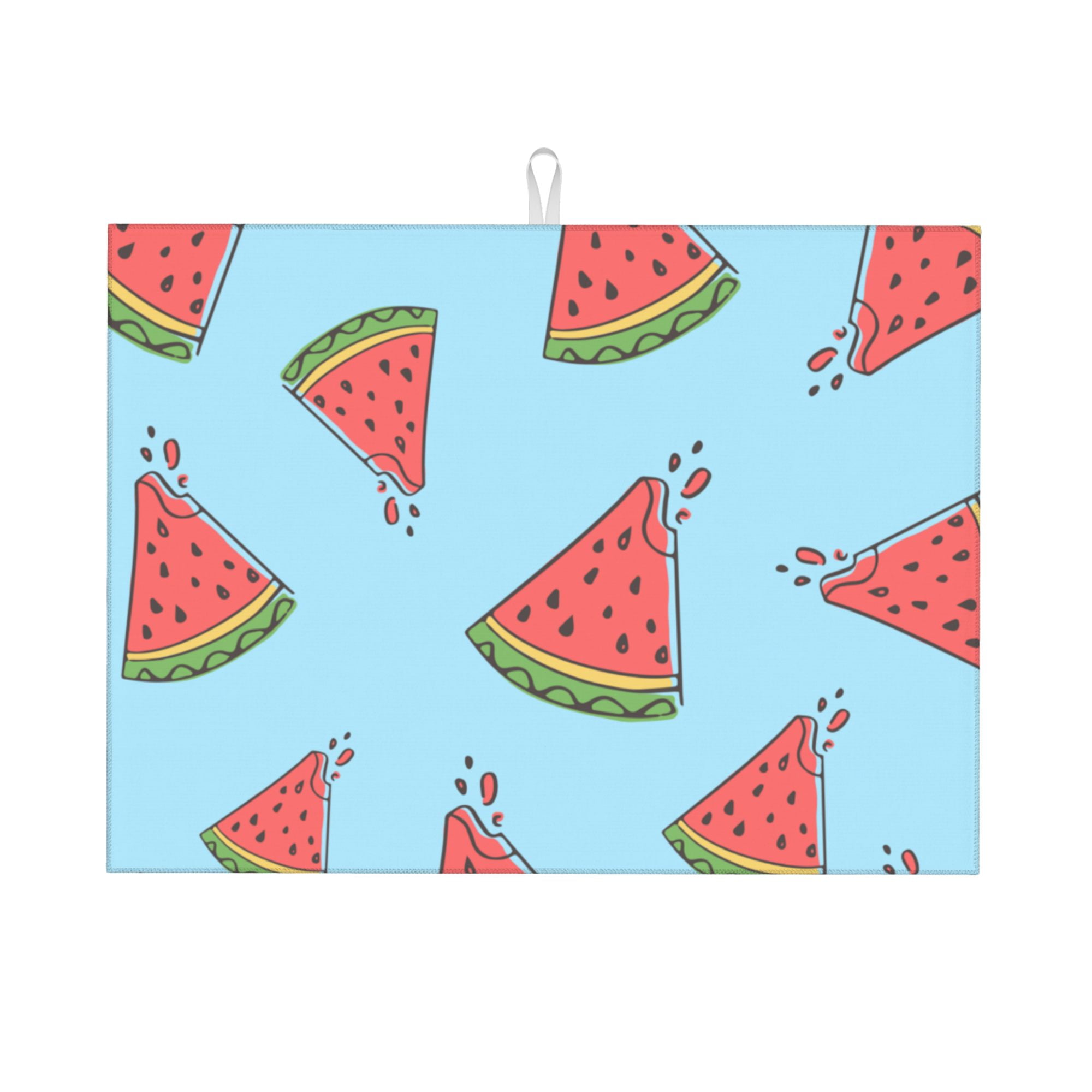 YFYANG Microfiber Dish Drying Mat for Kitchen, Reusable Cartoon Red ...