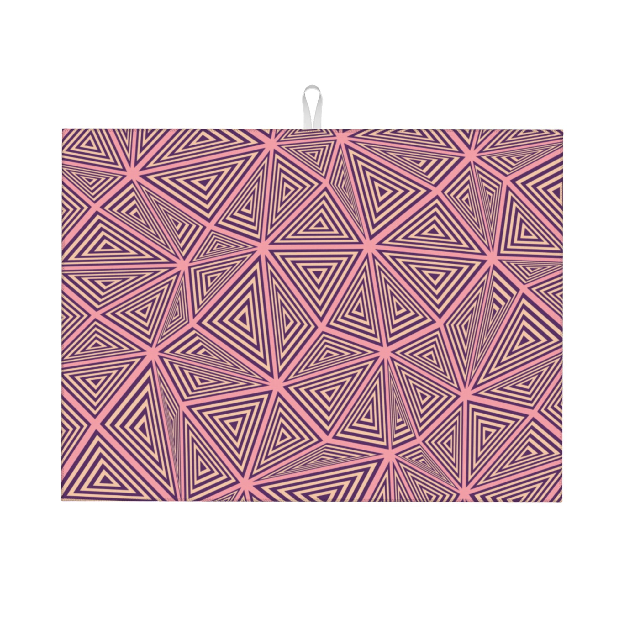 YFYANG Microfiber Dish Drying Mat for Kitchen, Reusable Triangular ...