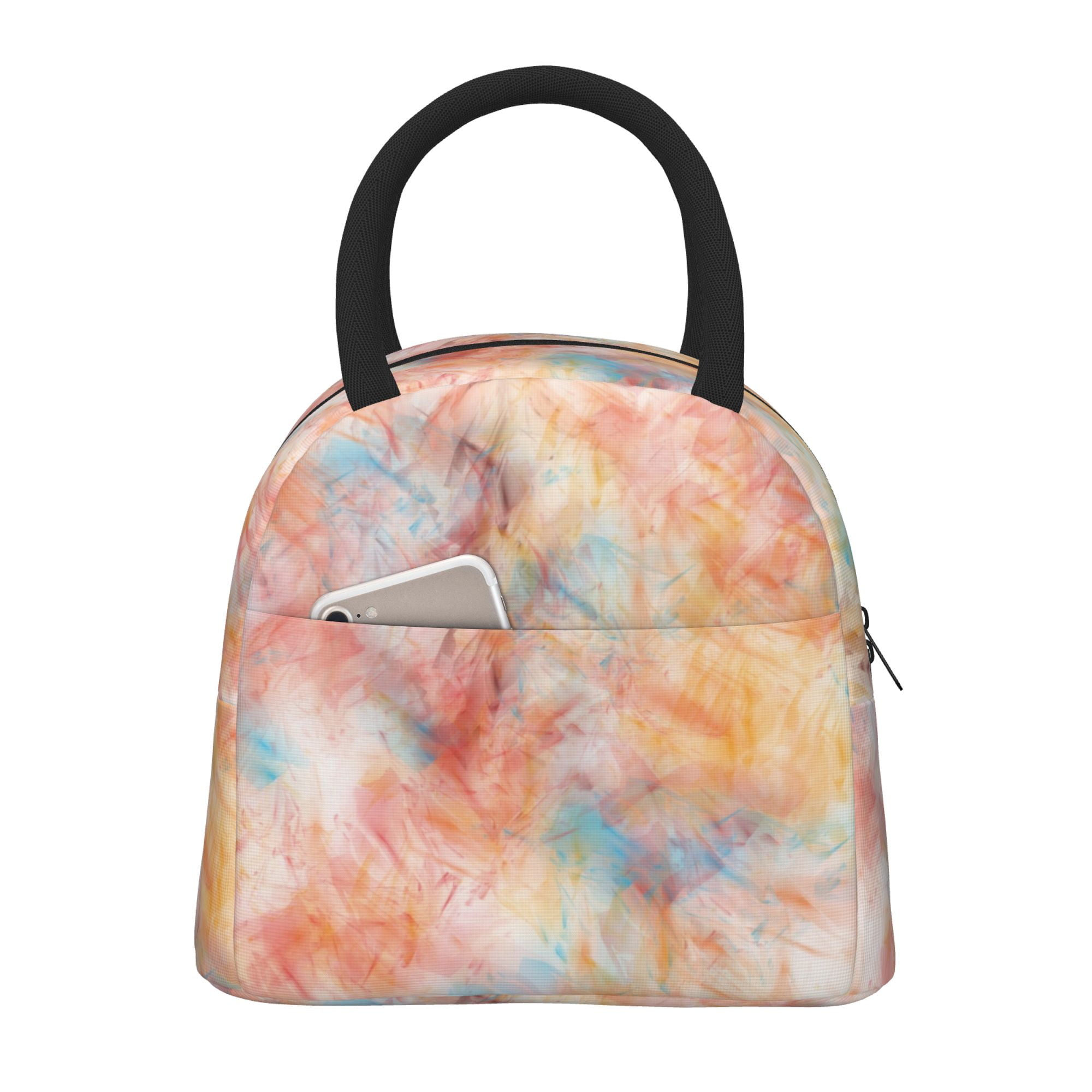 YFYANG Portable Waterproof Insulated Lunch Bag, Dream Abstract Texture ...