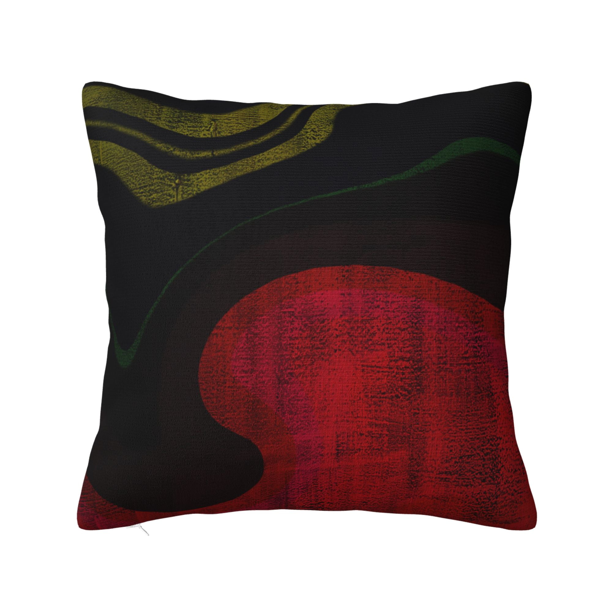 YFYANG Square Decorative Throw Pillow Case (Without Pillow Insert), Abstract Wood Texture ...
