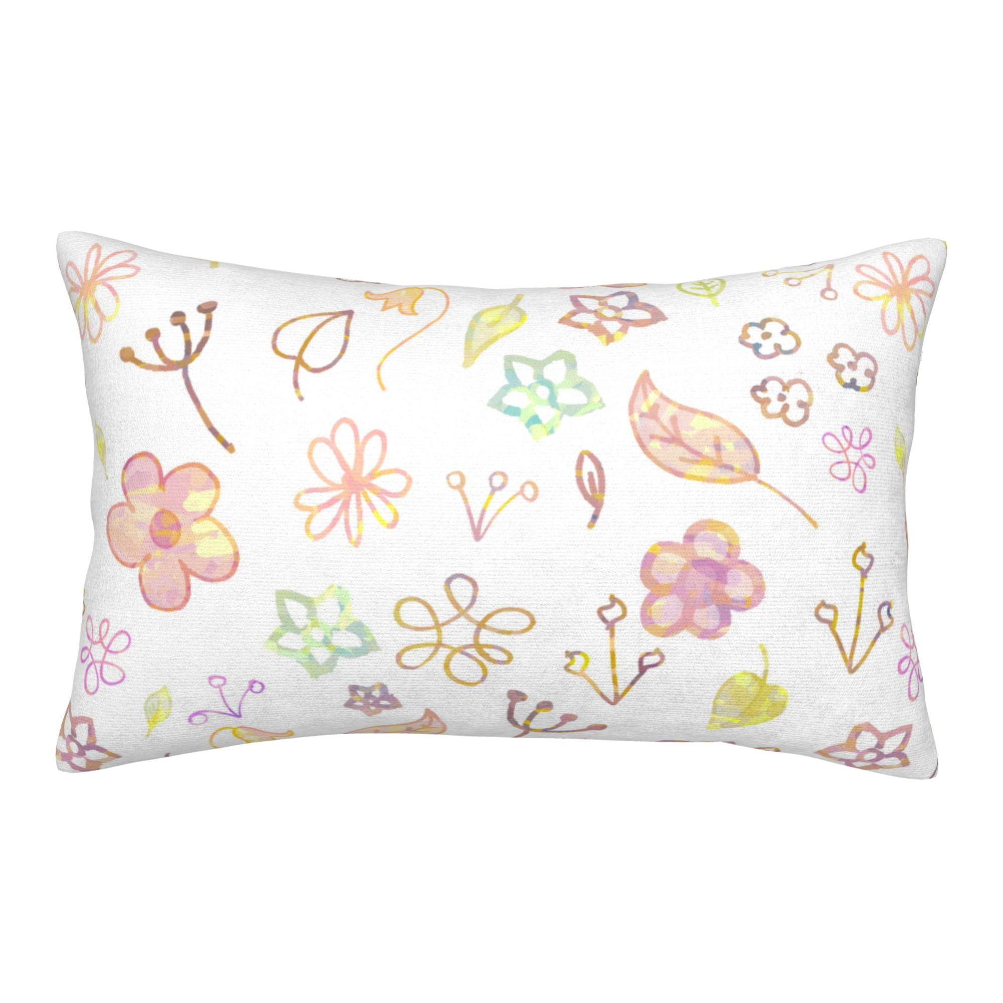 YFYANG Super Soft Rectangular Plush Cushion Cover (Without Pillow ...