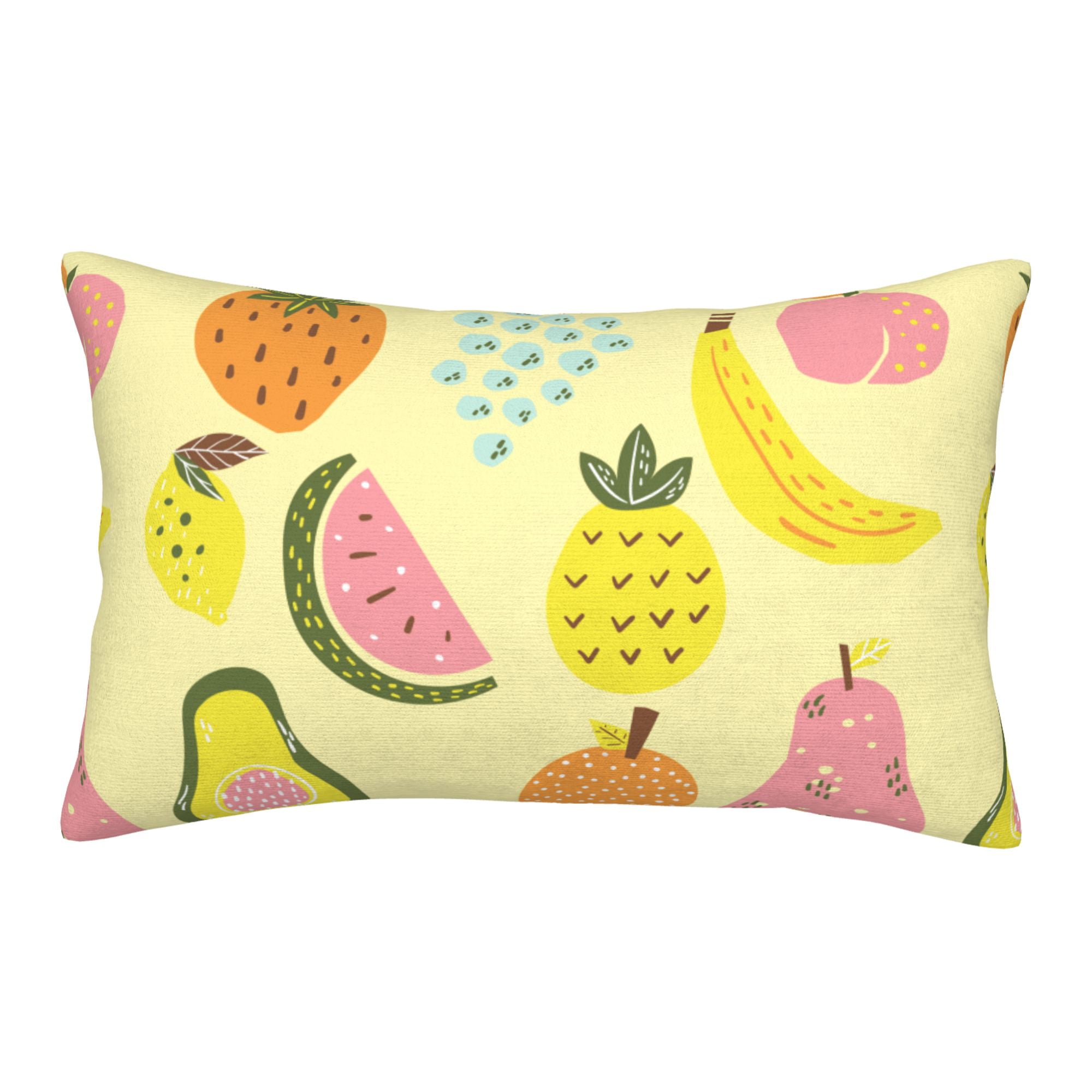 YFYANG Super Soft Rectangular Plush Cushion Cover (Without Pillow ...