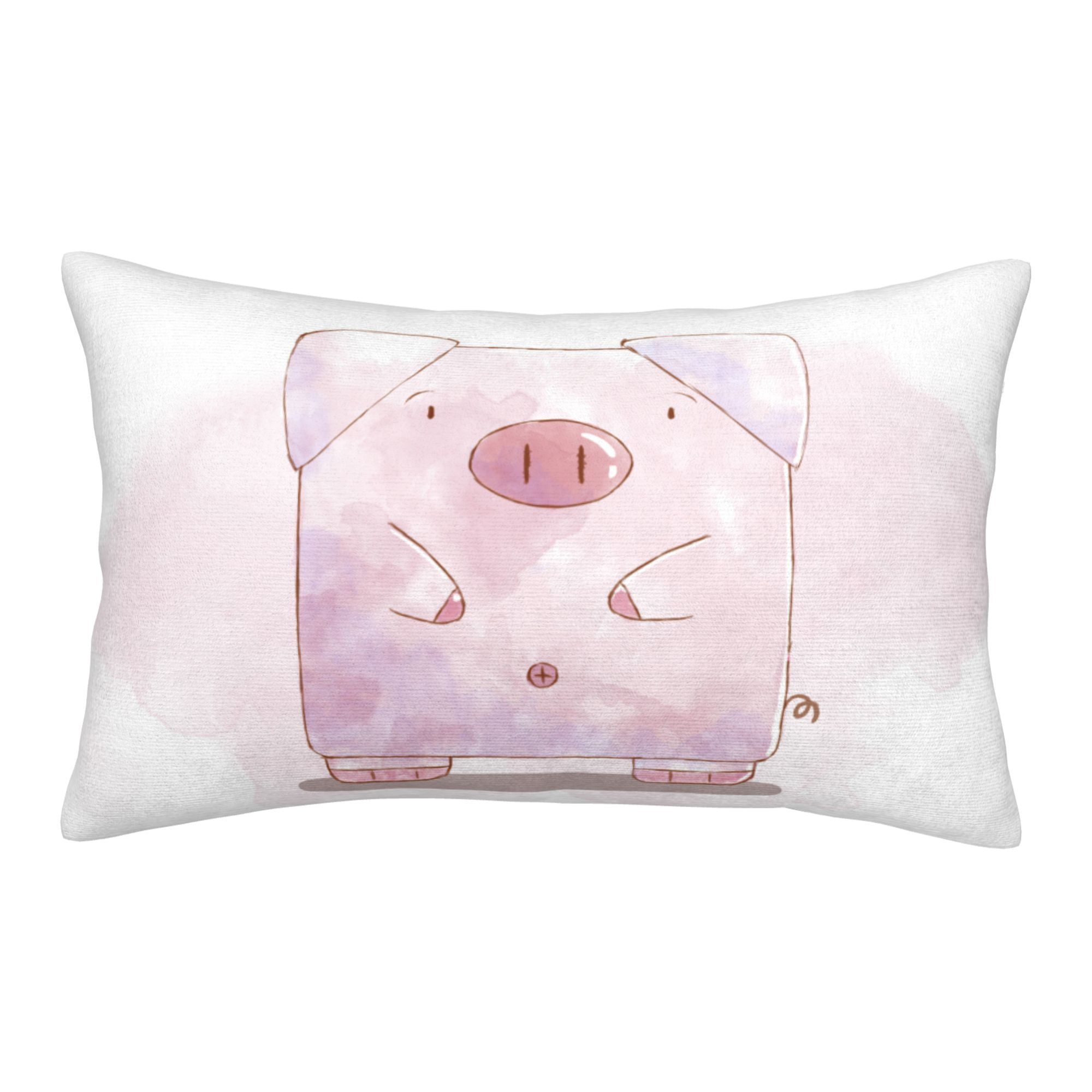 YFYANG Super Soft Rectangular Plush Cushion Cover (Without Pillow ...