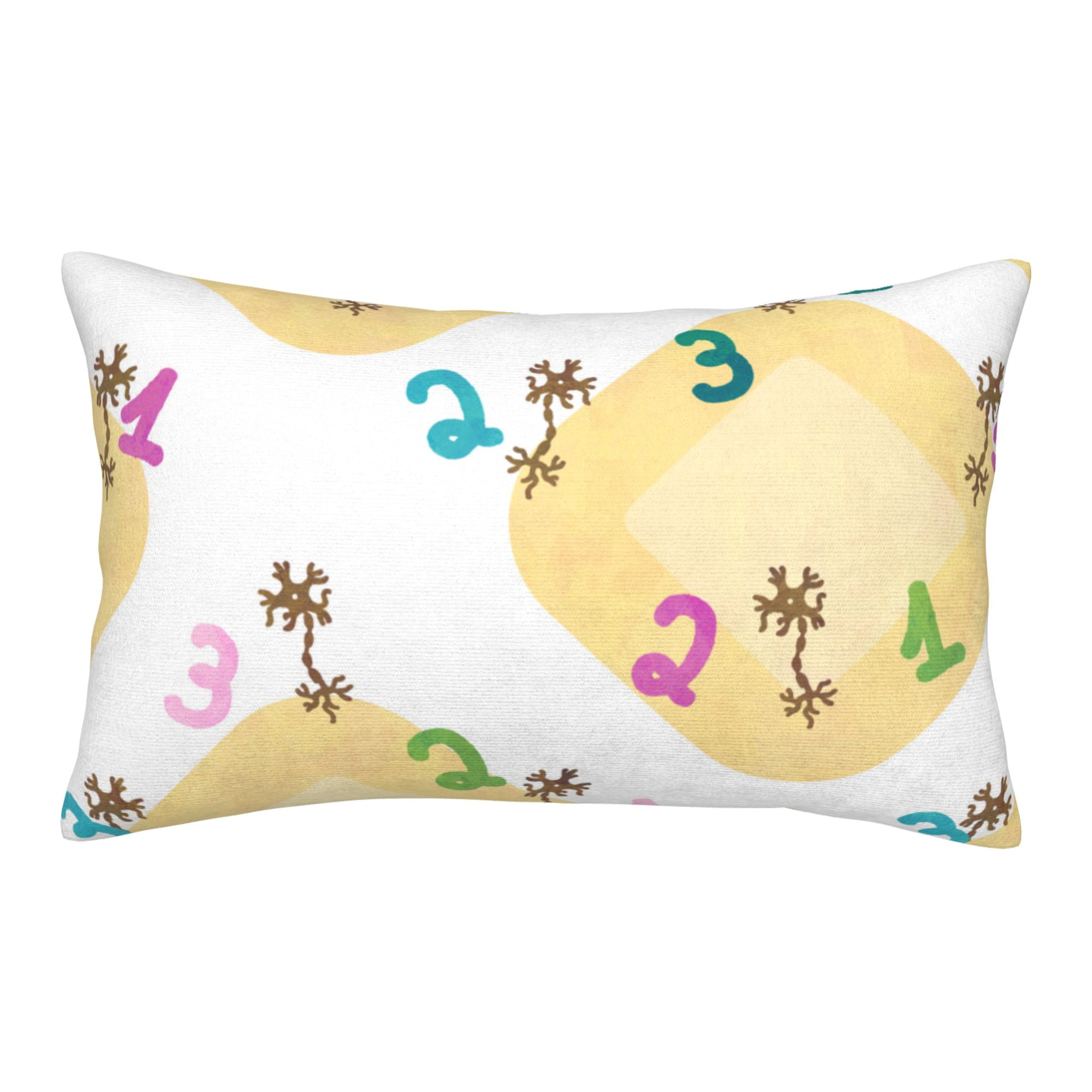YFYANG Super Soft Rectangular Plush Cushion Cover (Without Pillow ...