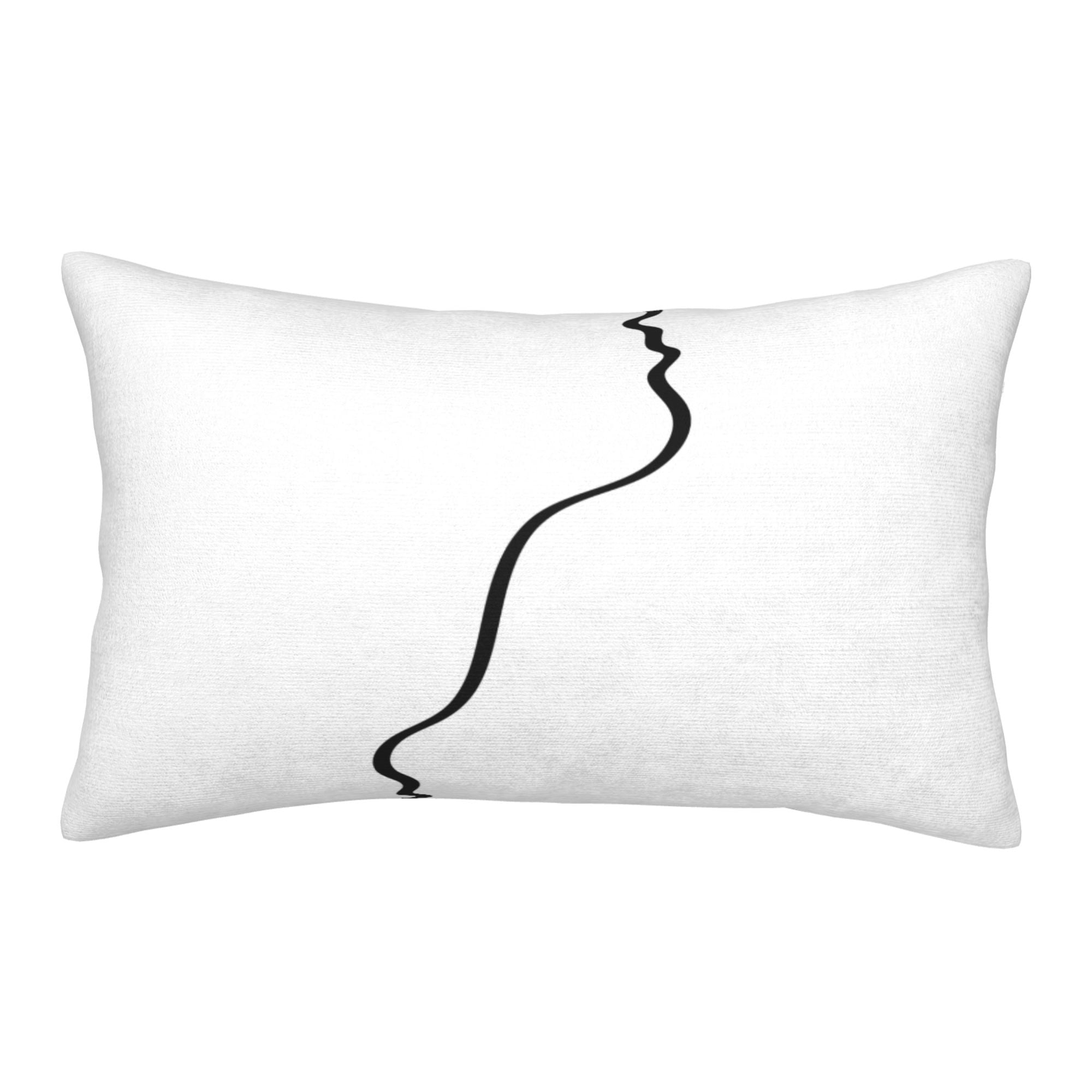 YFYANG Super Soft Rectangular Plush Cushion Cover (Without Pillow ...
