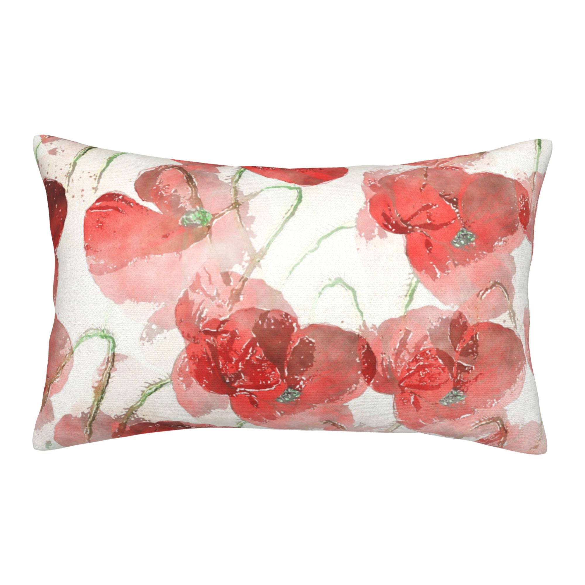 YFYANG Super Soft Rectangular Plush Cushion Cover (Without Pillow ...