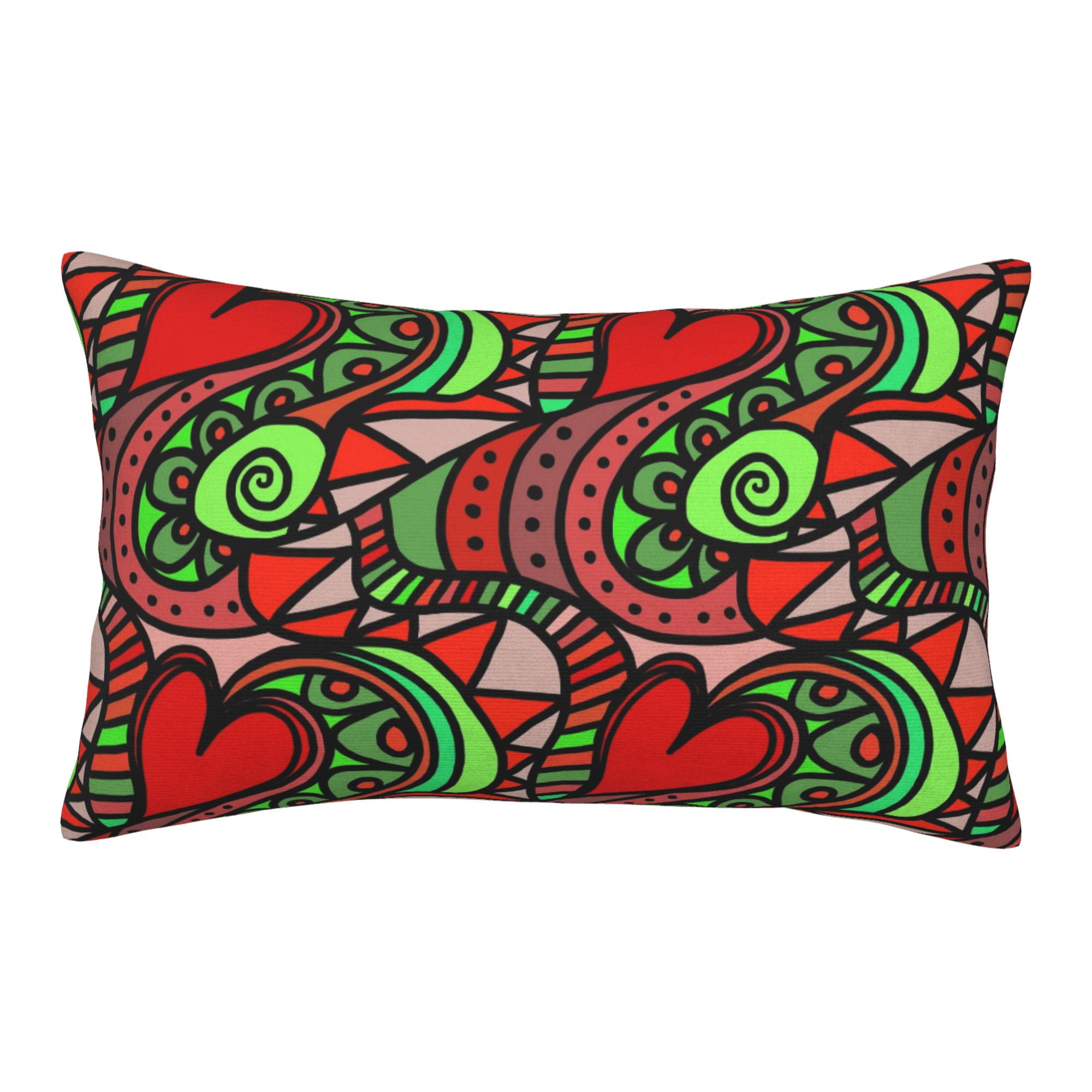 YFYANG Super Soft Rectangular Plush Cushion Cover (Without Pillow ...