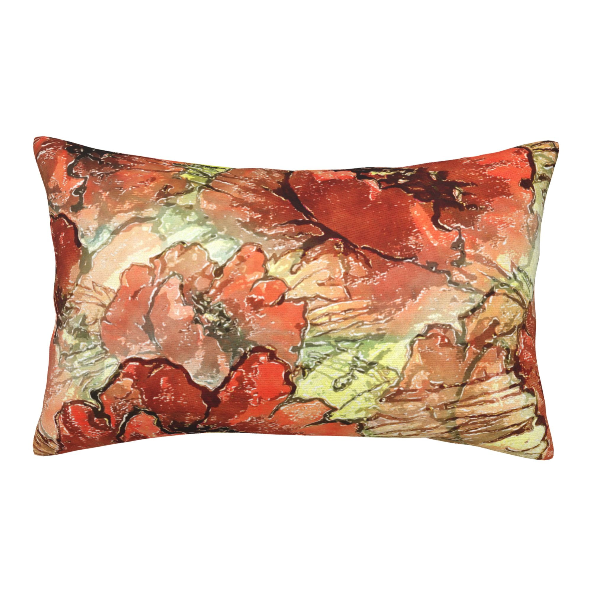 YFYANG Super Soft Rectangular Plush Cushion Cover (Without Pillow ...