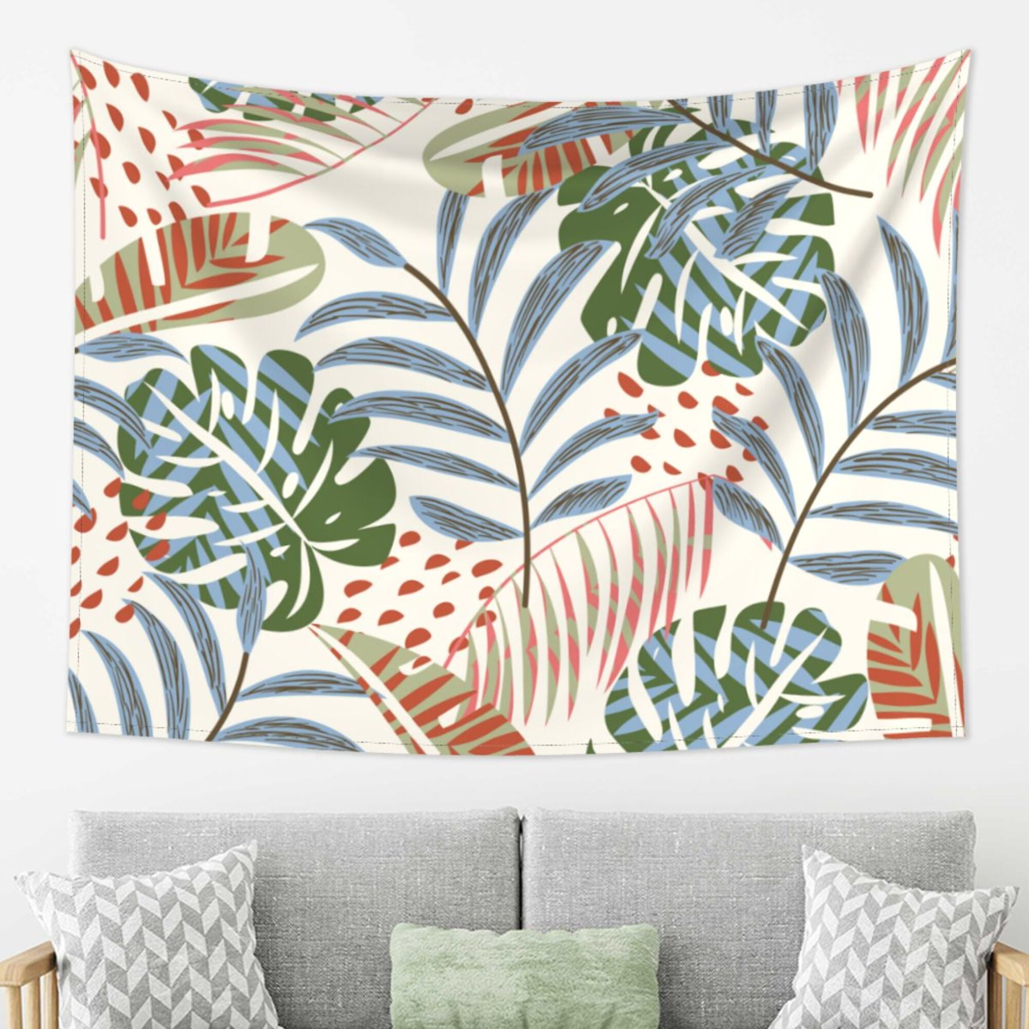 YFYANG Vintage Botanical Leaf Texture Tapestry, Bedroom Dormitory ...