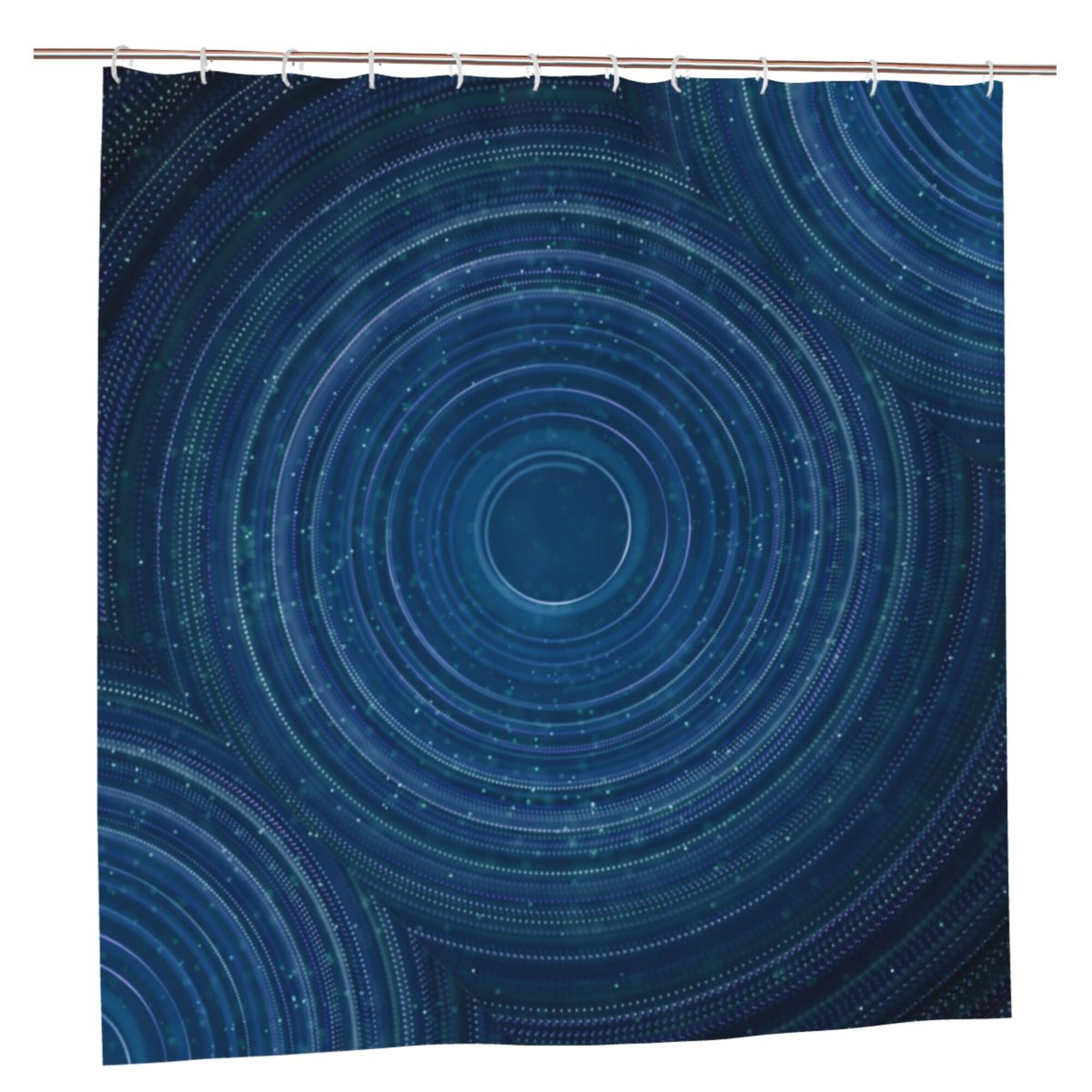 Yfyang Waterproof Bathroom Shower Curtain Blue Dream Swirl Shower