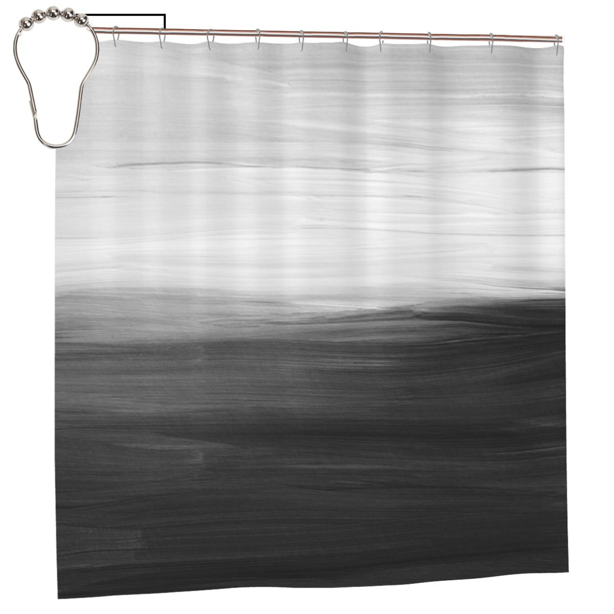 Yfyang Waterproof Bathroom Shower Curtain Grey Texture Shower Curtain
