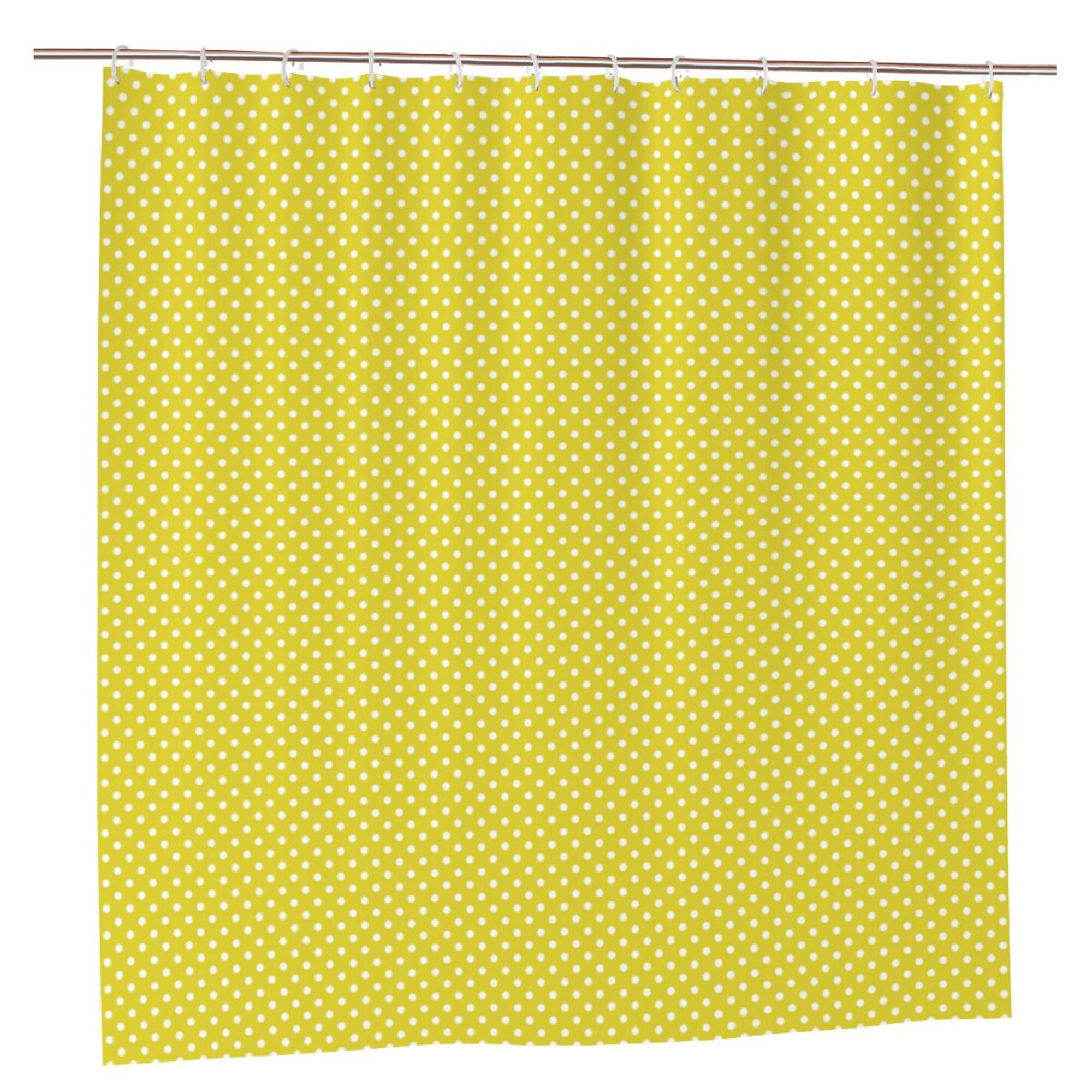 Yfyang Waterproof Bathroom Shower Curtain Retro Polka Dots Pattern