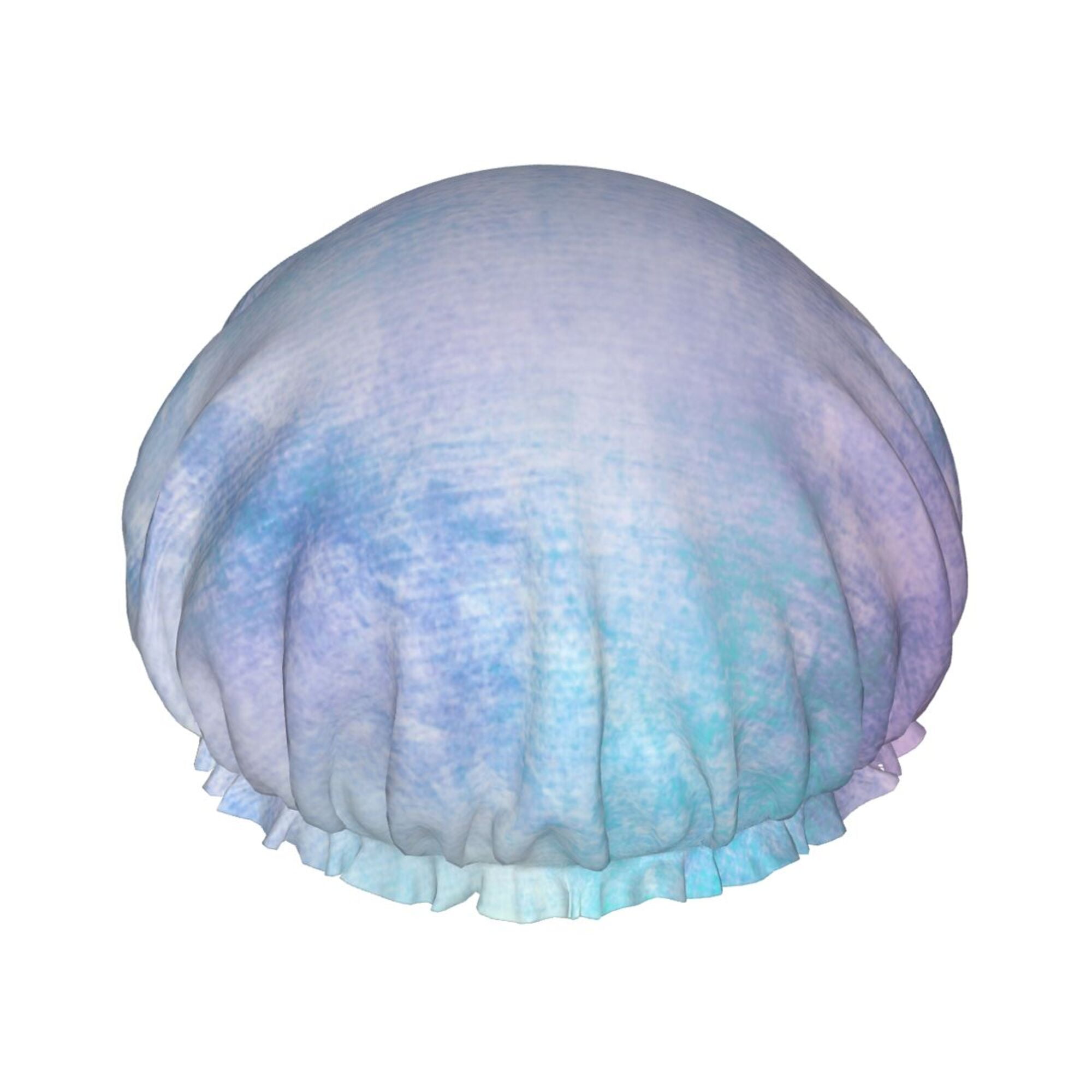 YFYANG Women's Double Waterproof Shower Cap, Blue and Purple Texture ...
