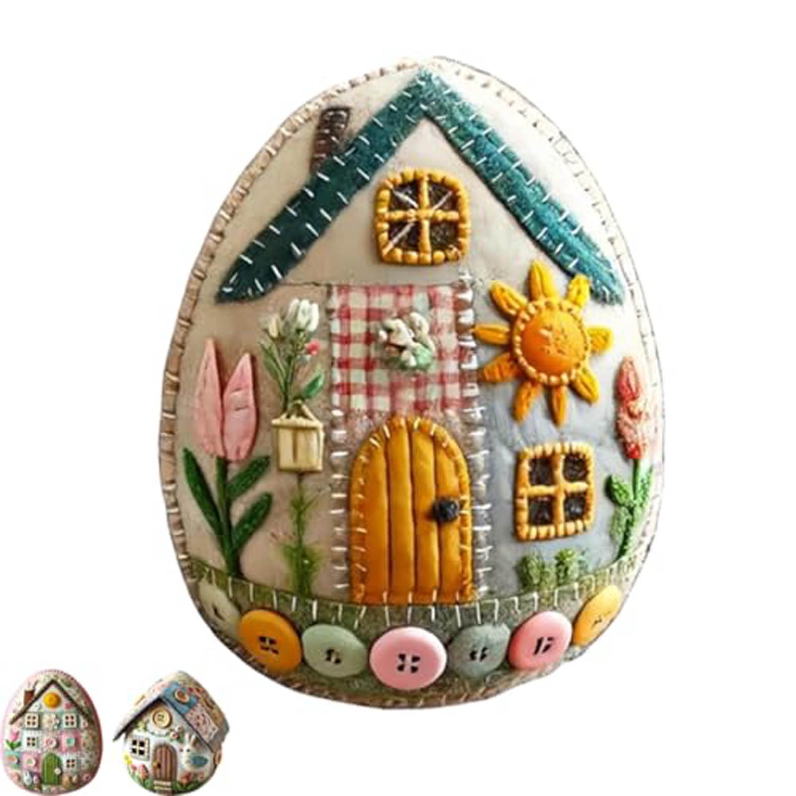 YFYOUNG Patchwork Egg DIY Kit DIY Patchwork Egg Chick Craft Kit With Material Package ...