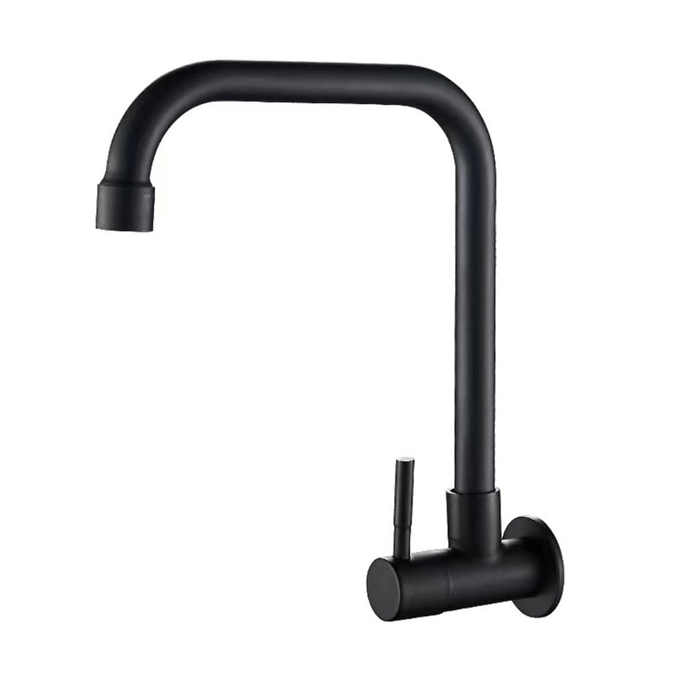YFind Kitchen Faucet Cold Water Tap Rotation Balcony Basin Faucet Wall ...