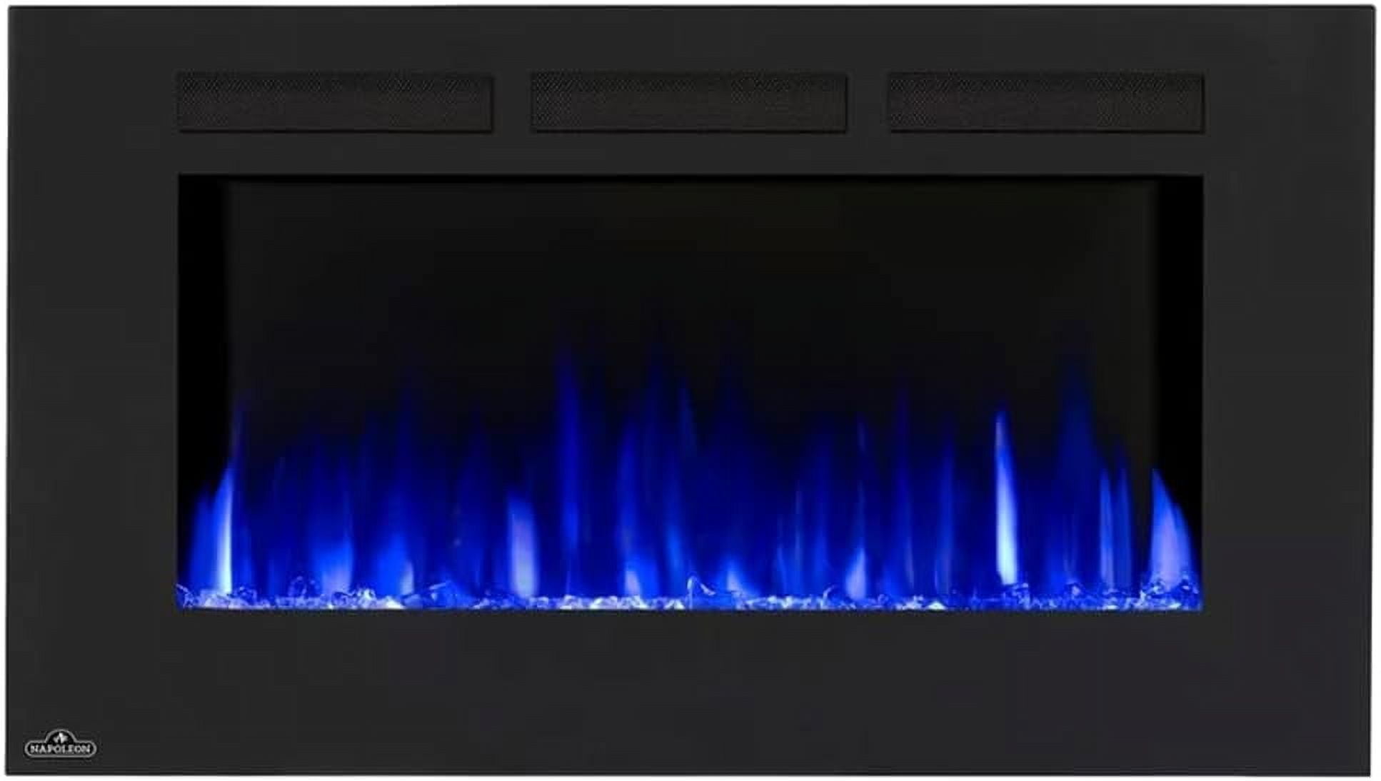 YGL Allure 42 inch Wall Mount Electric Fireplace - Black, NEFL42FH ...