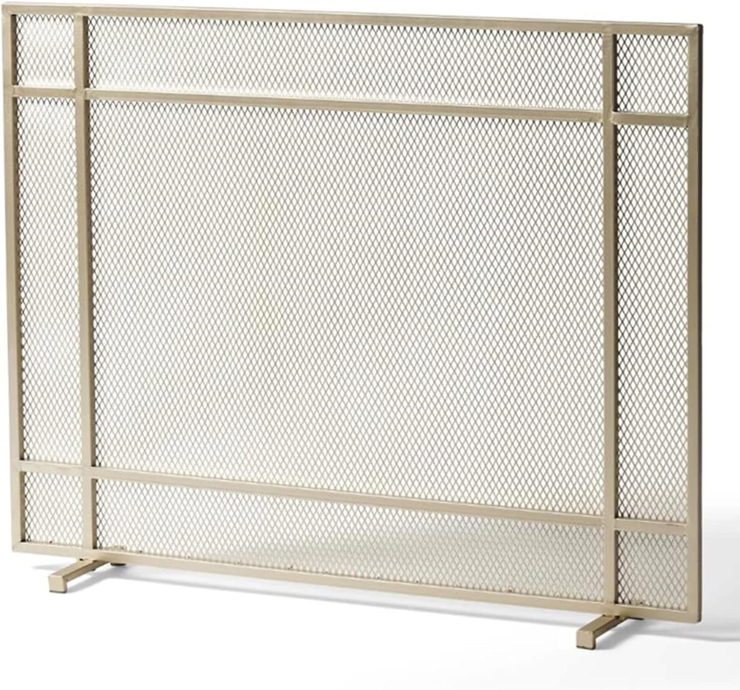 YGL Freestanding Fireplace Guard, Single Panel Fire Screen/Fireplace ...