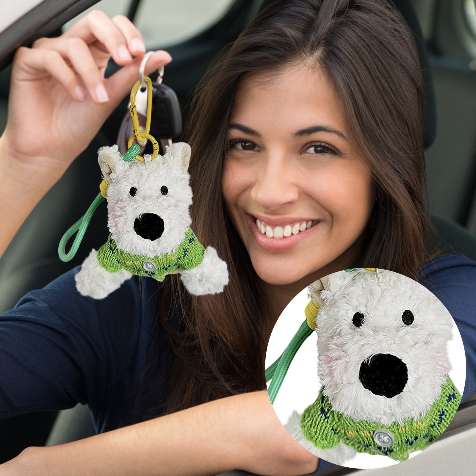 YGUO Dog Paw Keychain - Stuffed Animals Keychain - Plush Keychain ...