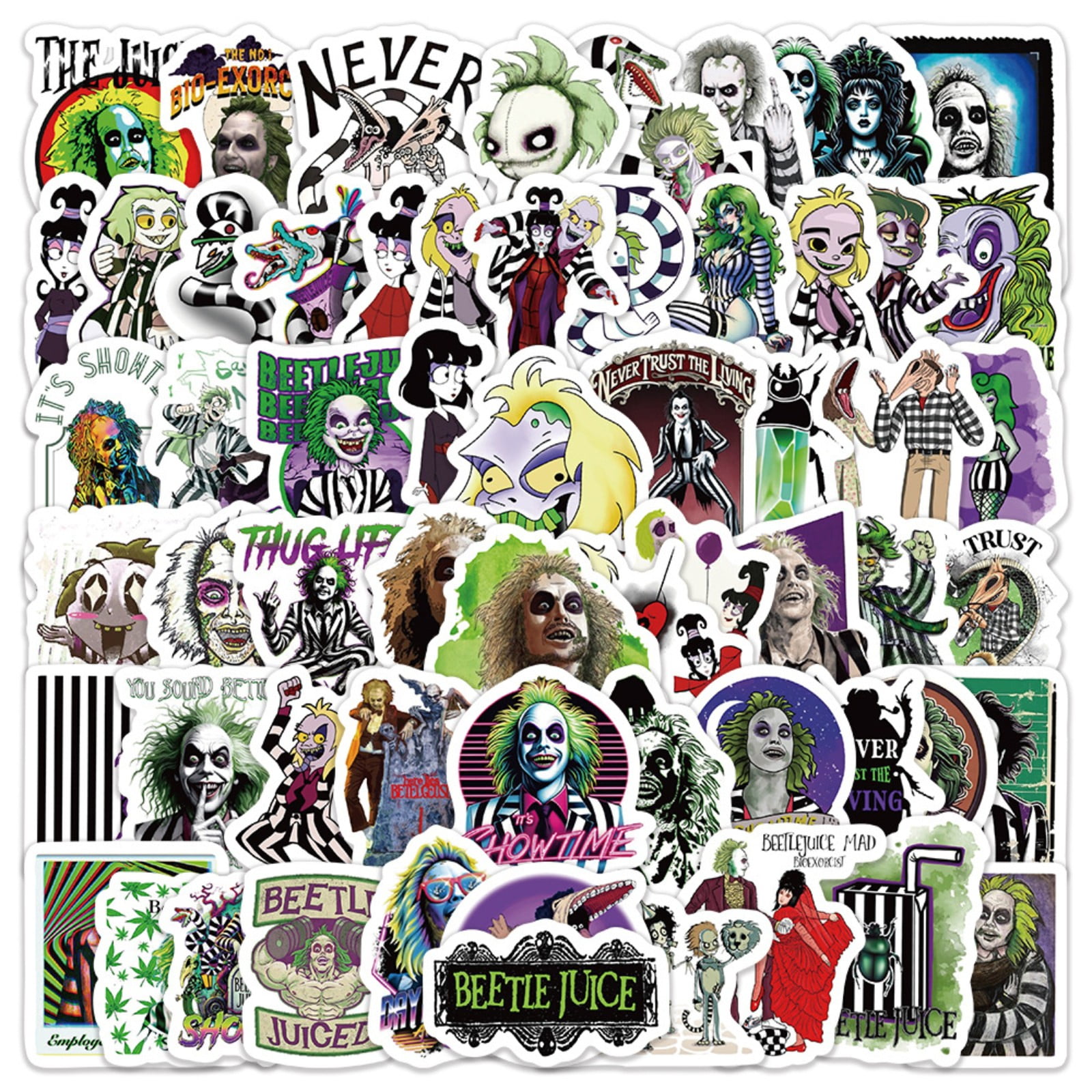 YGUO Beetlejuice Stickers, Ghostface Stickers, Beetlejuice Decorations ...