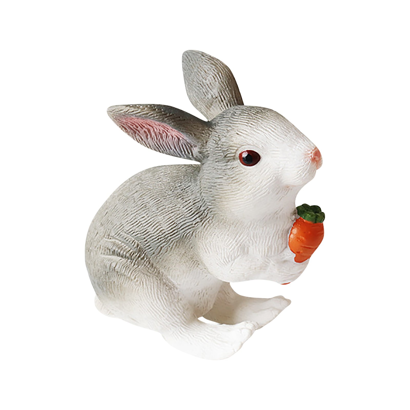 YGUO Rabbit Figurine,Cute Rabbit Model Doll for Kids, Miniature Bunny ...