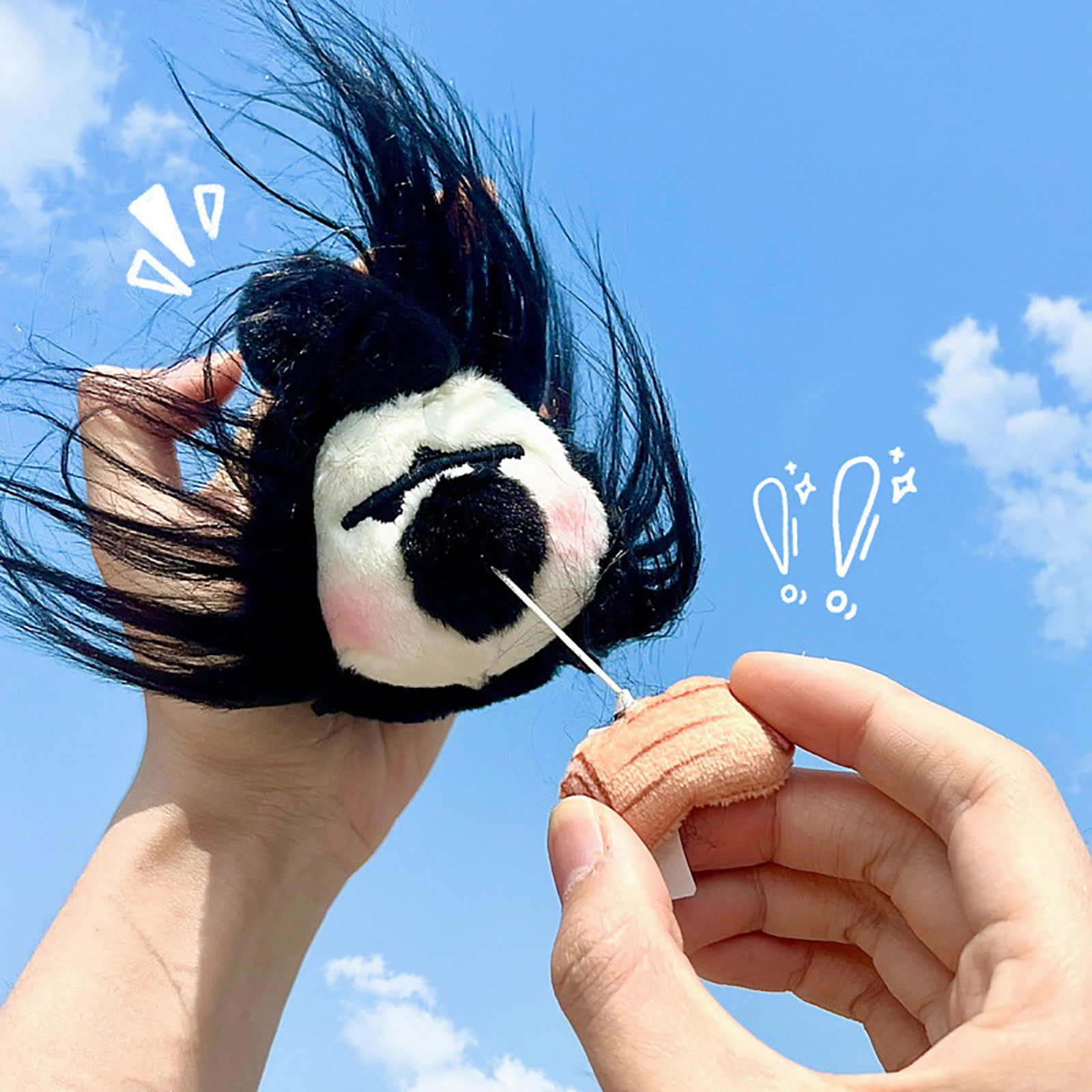 YGUO Cat Plush Keychain - Cute Animal Keychain - Cute Kawaii Keychains ...