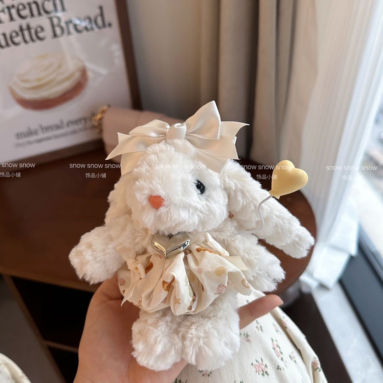 YGUO Fuzzy Bunny Keychain,Bunnylulu Keychain,Keychain Plushie,Soft & Cute Small Keychain, Plush ...