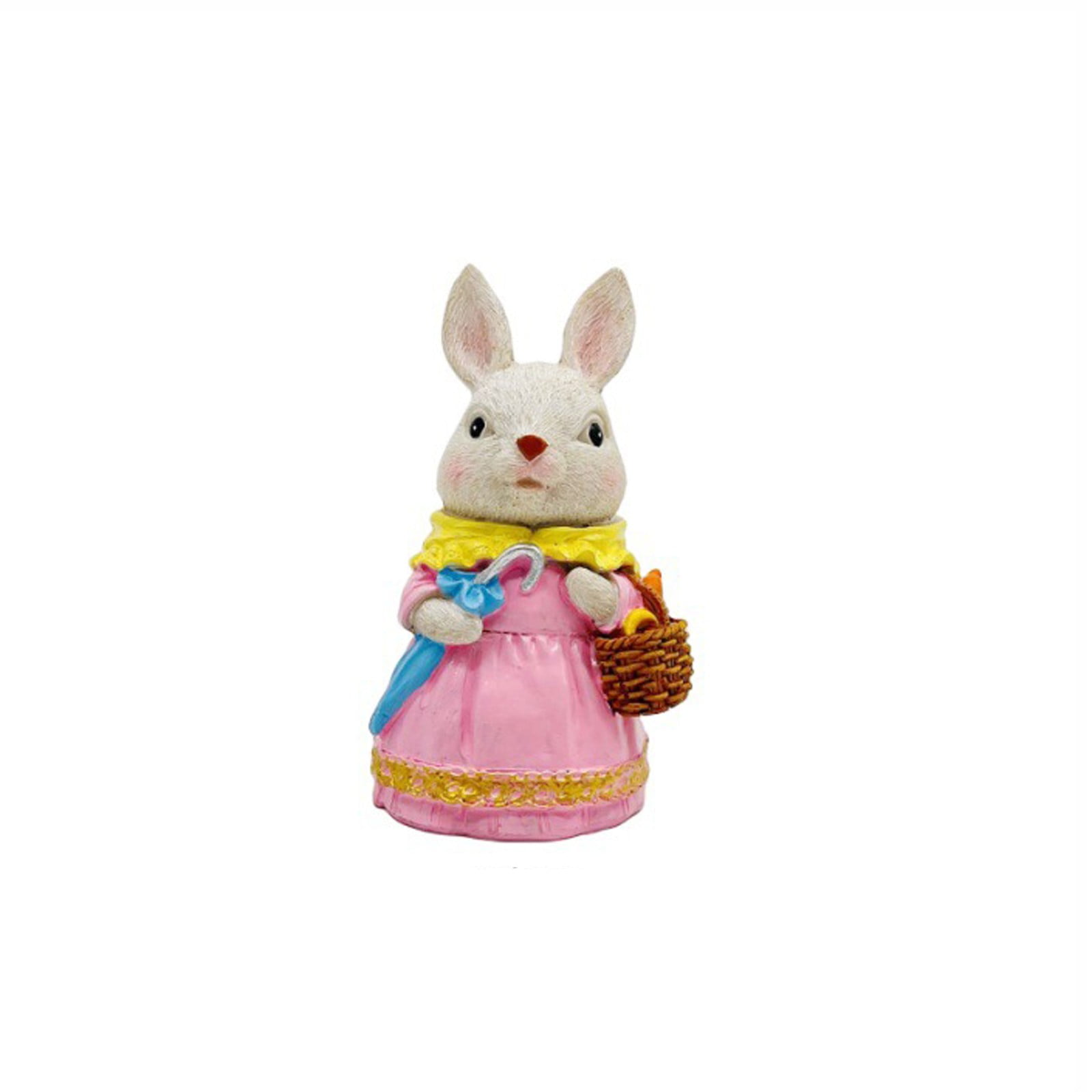 YGUO Home Decor Figurines - Small Easter Bunny Figurines - Bunny ...