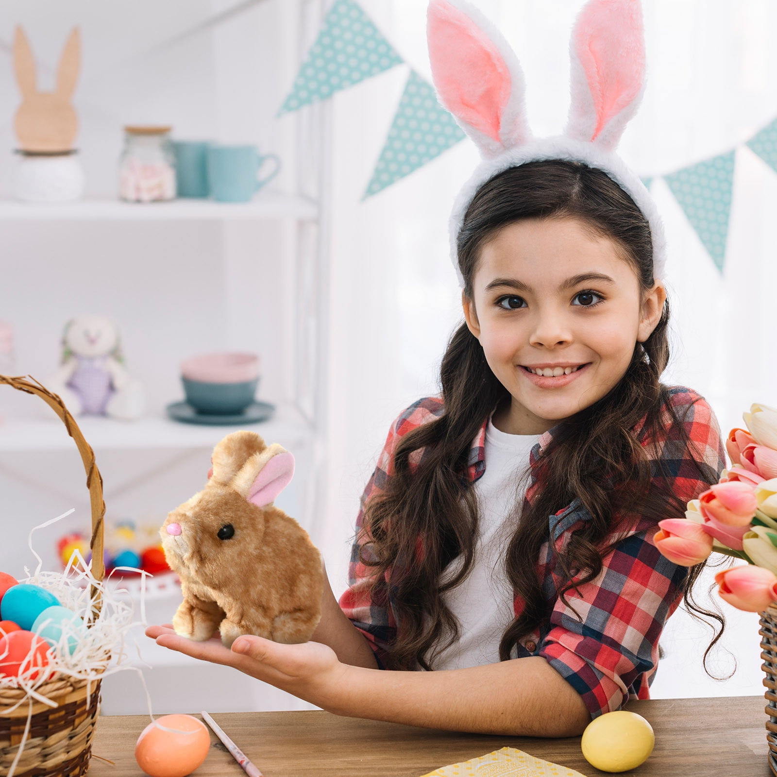 YGUO Interactive Bunny Toys for Kids, Electronic Bunny Toy, Electric ...