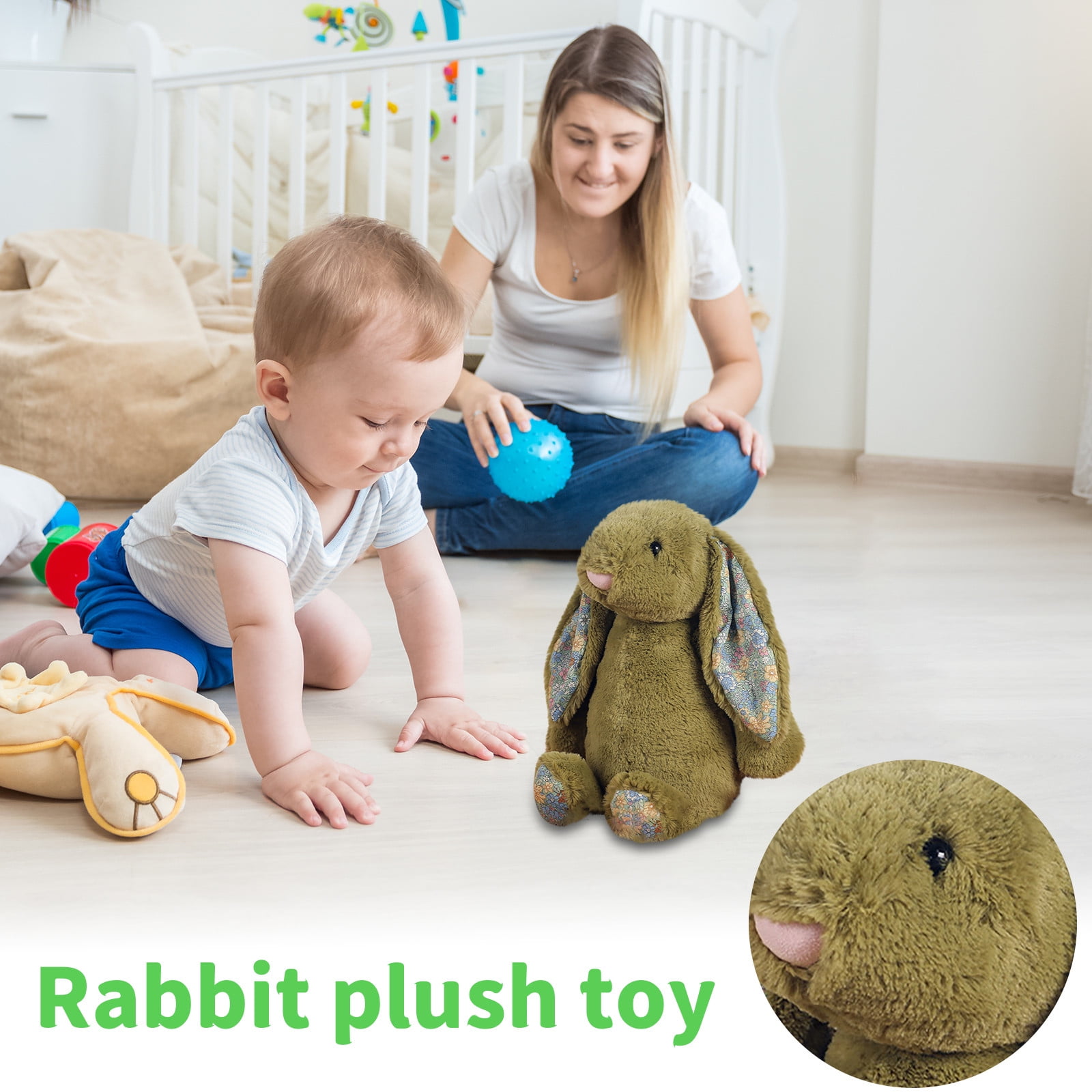 YGUO Jelly Cat Bunny - Jellcat - Jellycat Blossom Bunny - Bashful Bunny ...