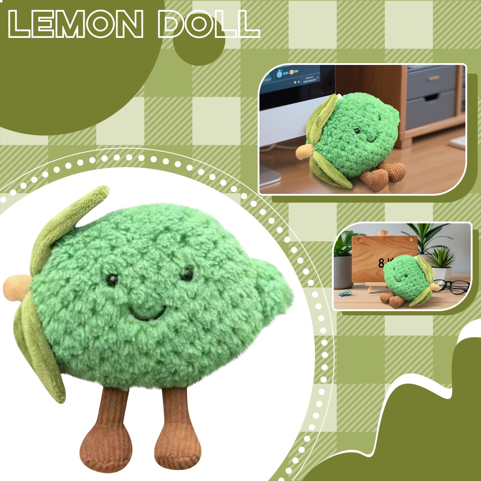 YGUO Jellycat Stuffed Animals - Jellycat Toy Lemon Tart - Jellycat Food ...