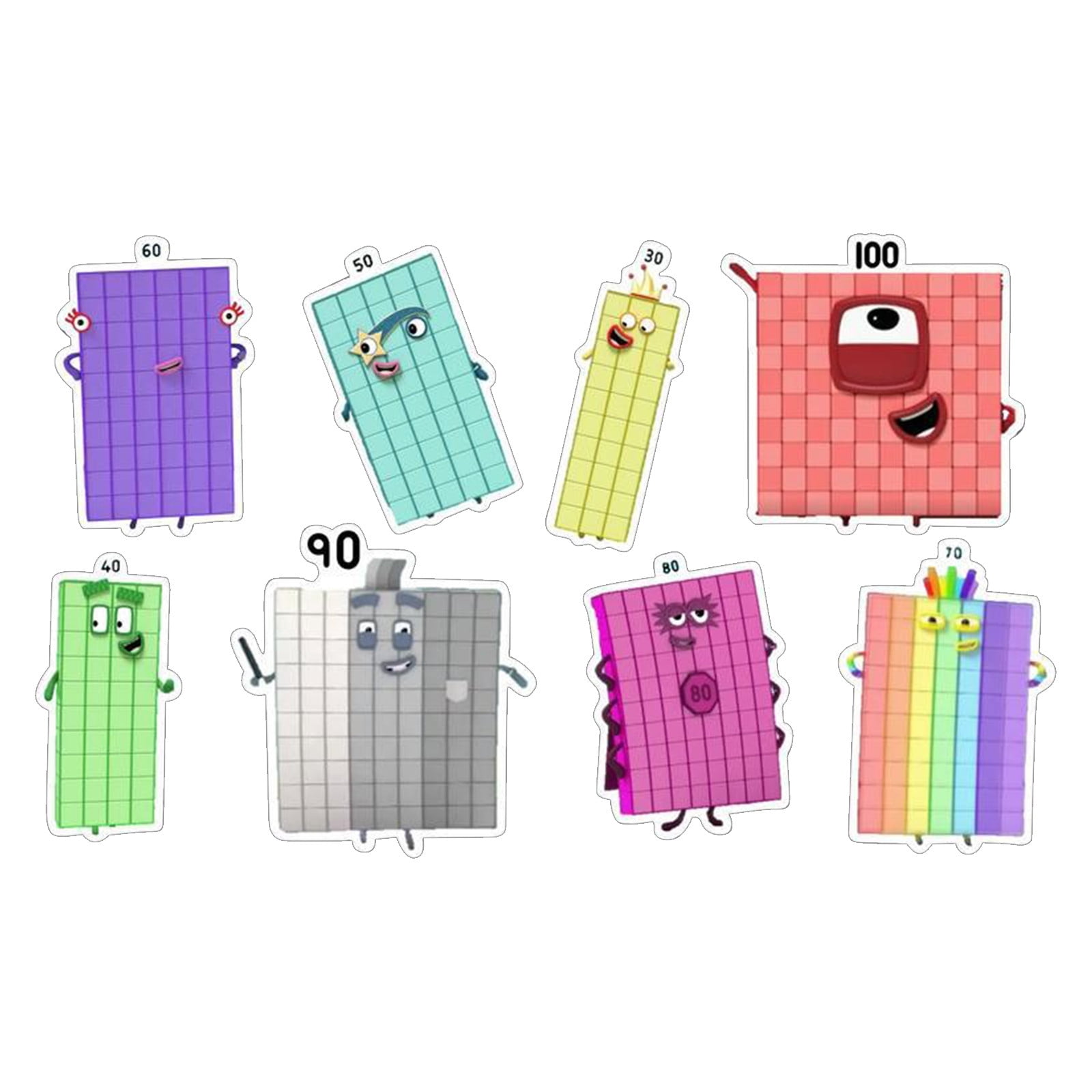 YGUO Numberblocks Stickers, Numberblocks Party, Numberblocks Birthday ...