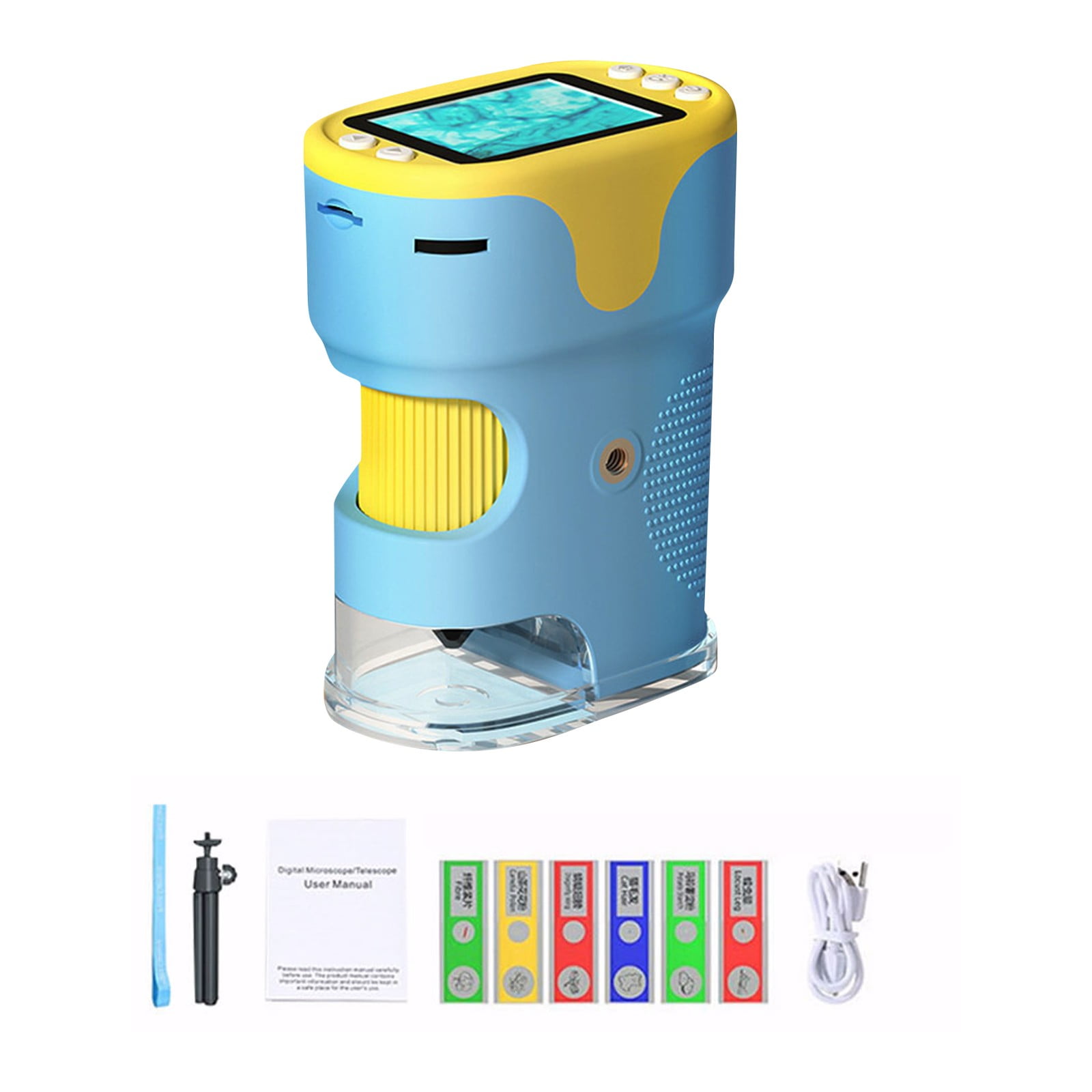 YGUO Pocket Microscope for Kids, Miniscope Portable Microscope Kids ...