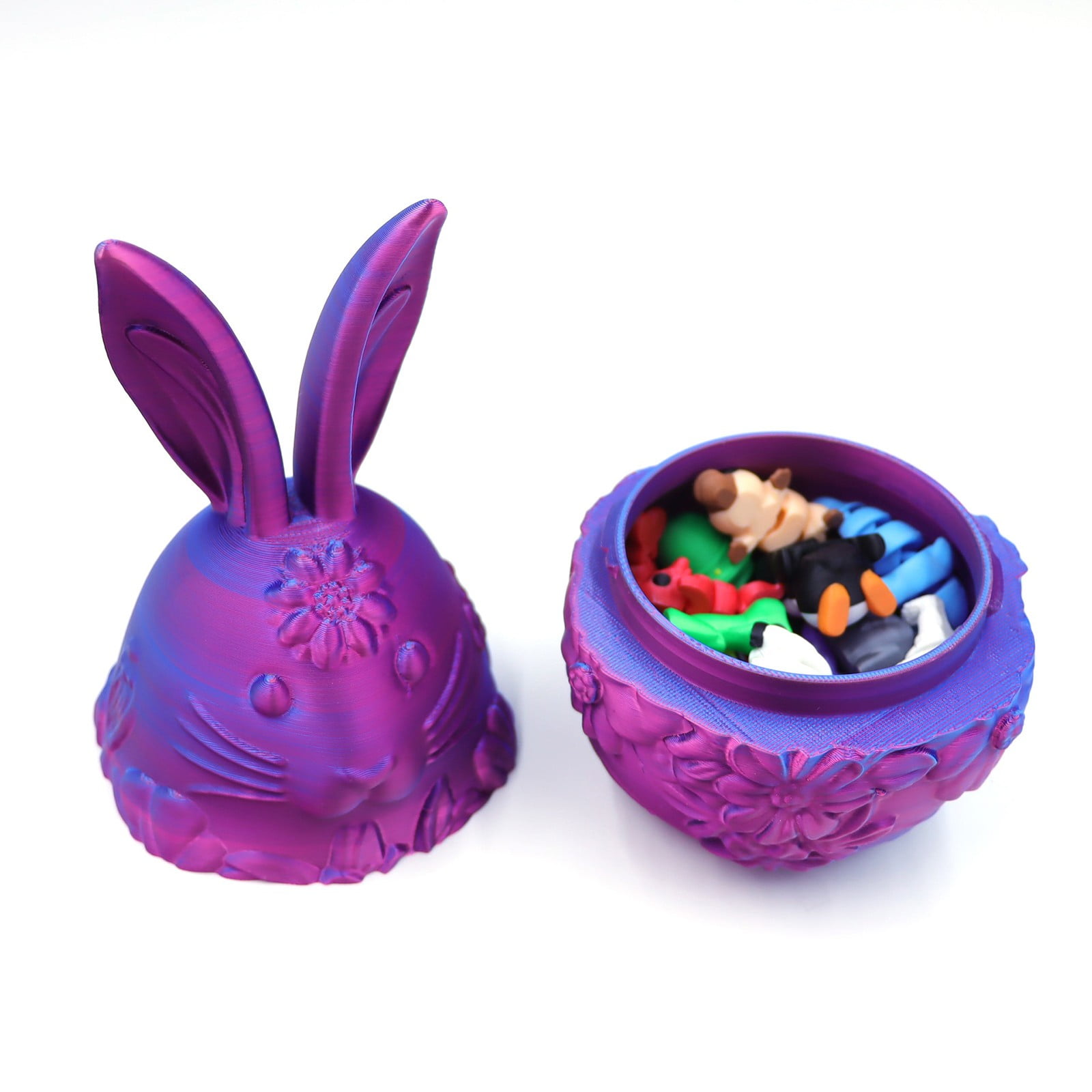 YGUO Prefilled Easter Eggs for Girls,Large Easter Bunny,Easter Egg - 3D ...