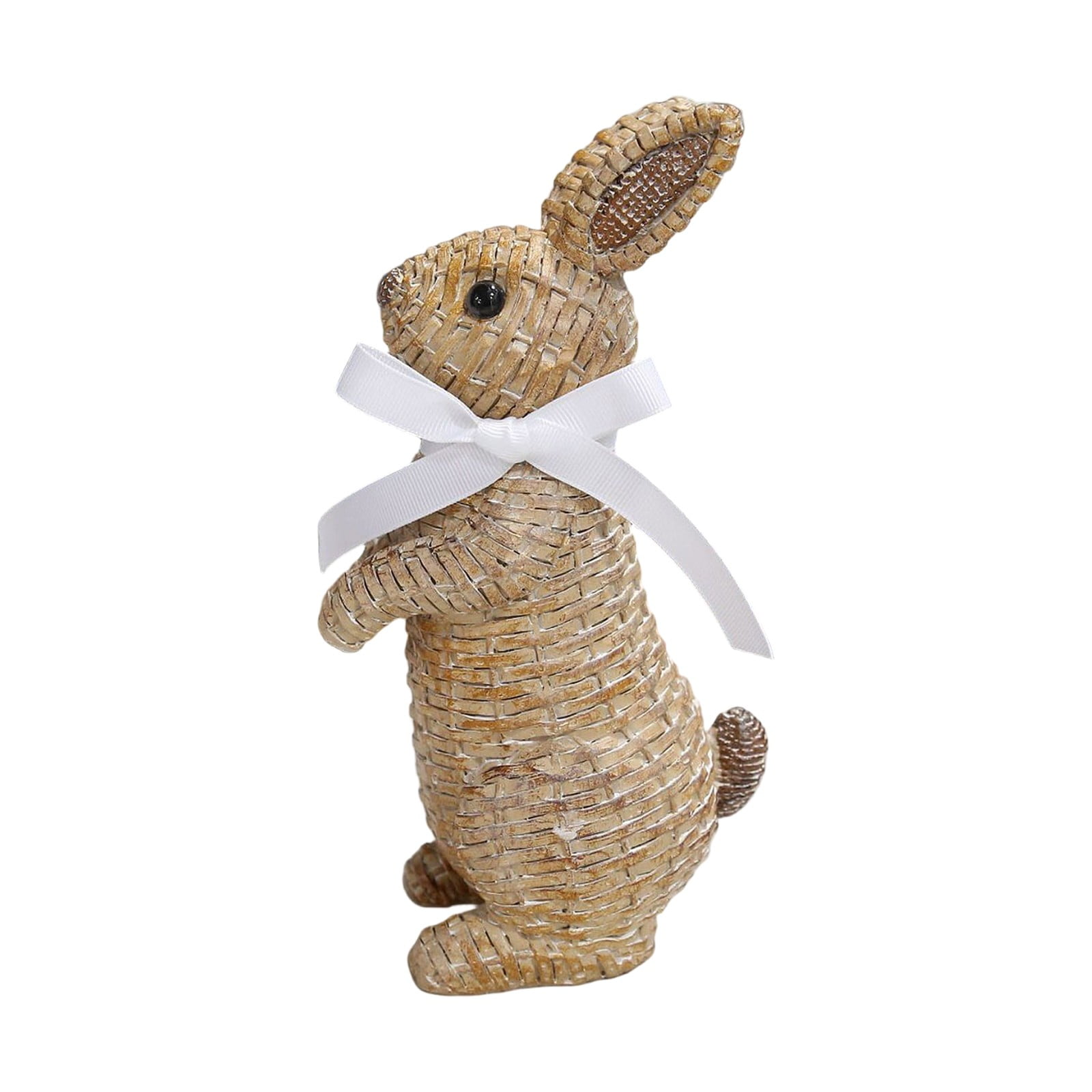 YGUO Rattan Easter Bunny, Rattan Bunnies, Bunny Table Decor, Easter ...