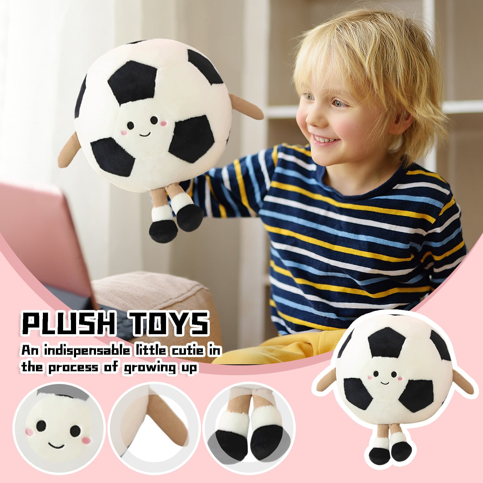 YGUO Soccerball Jellycat - Soccer Stuffed Animal - Jellycat Soccer Ball - Soccer Plushie ...