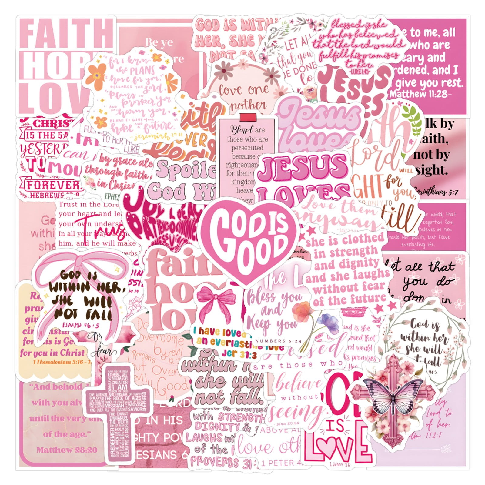 YGUO Sticker Pack - Cute Girly Stickers - Aesthetic Stickers Pink ...