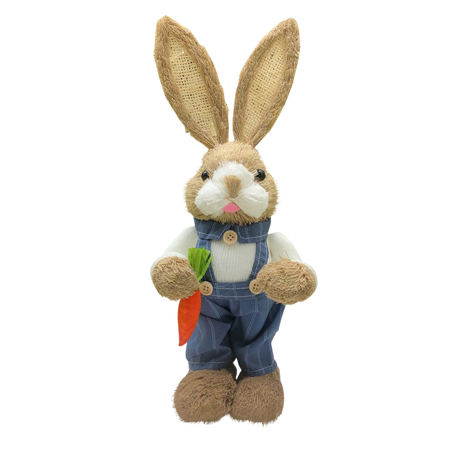 YGUO Straw Bunny Decor,Easter Figurine,Easter Bunnys,Easter Bunny Home ...