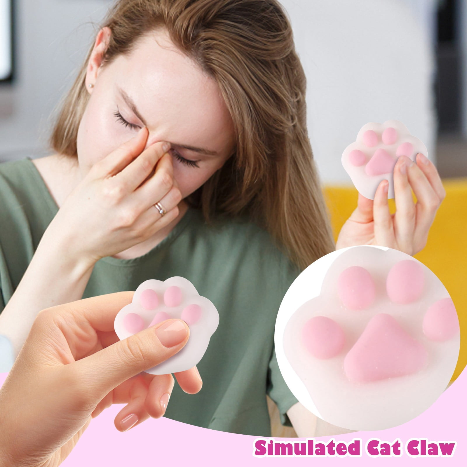 YGUO Taba Squishy Paw Big - Squish Paw - Taba Squishy Big Cat Paw - Cute Fun Toy Stress Relief ...