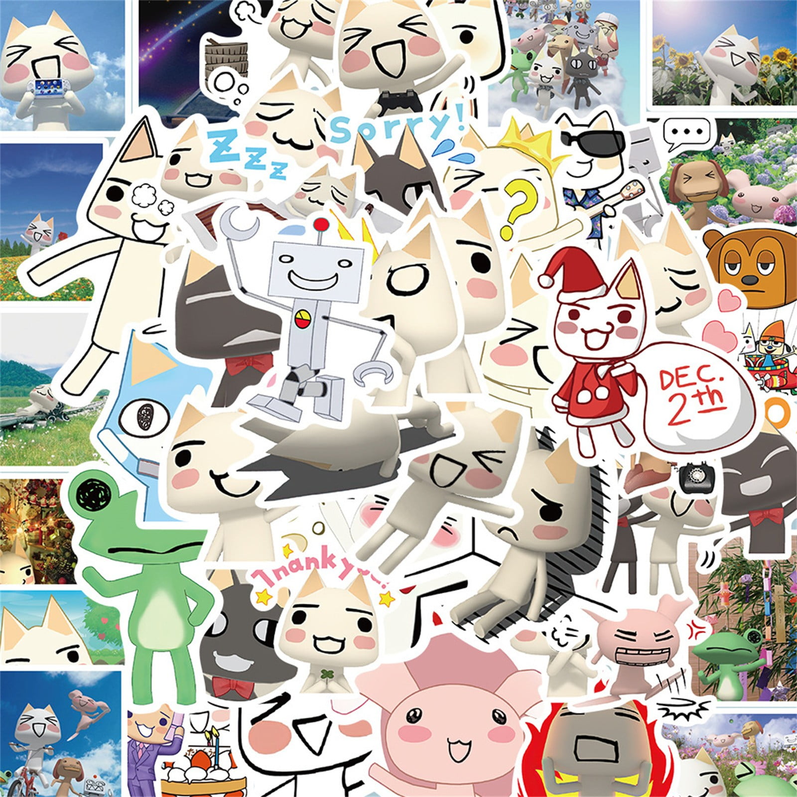 YGUO Toro Inoue Stickers, Toro Stickers, Toro Inoue, Non-Repeat Doro ...