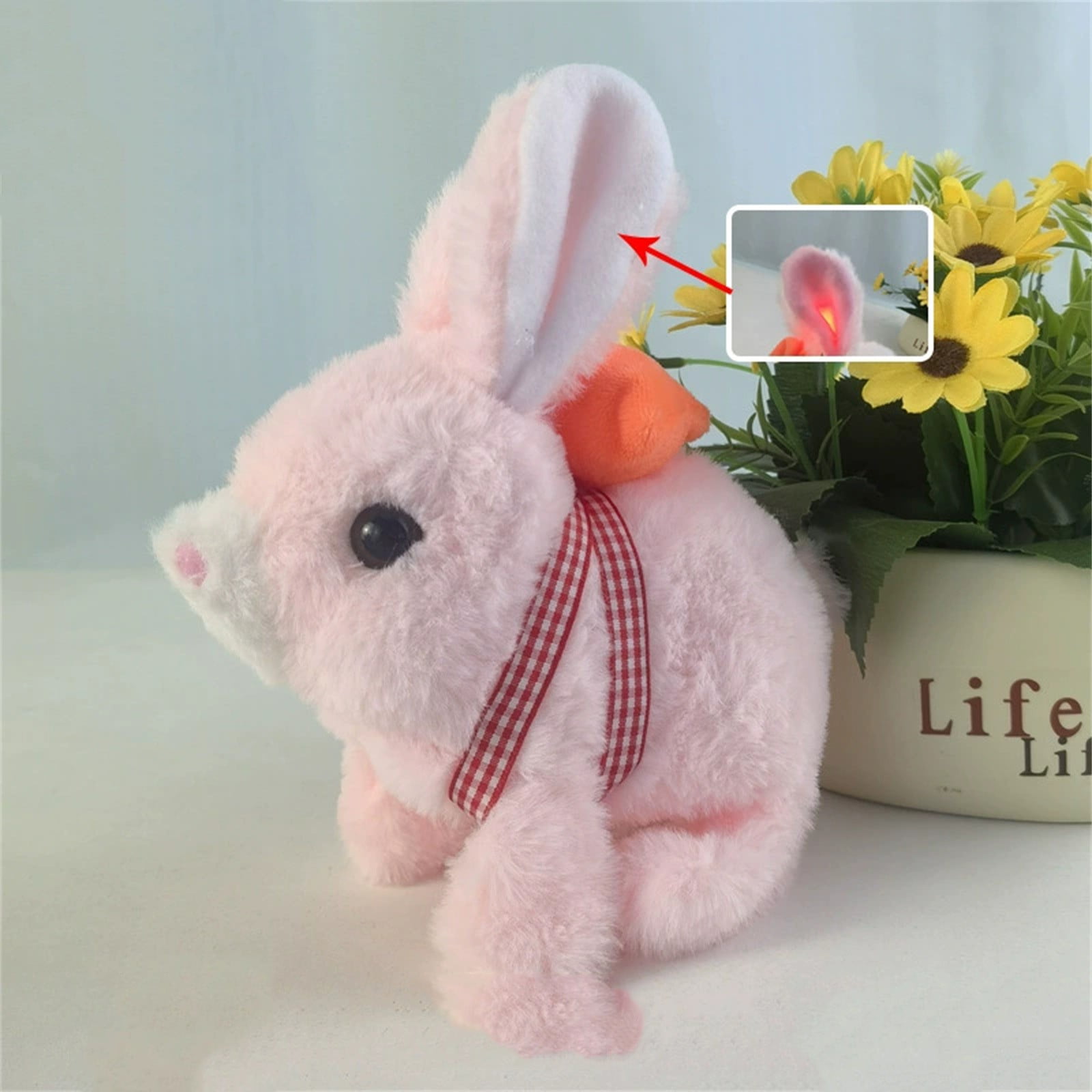 YGUO Walking Bunny Toy - Electronic Bunny Toy - Interactive Easter ...