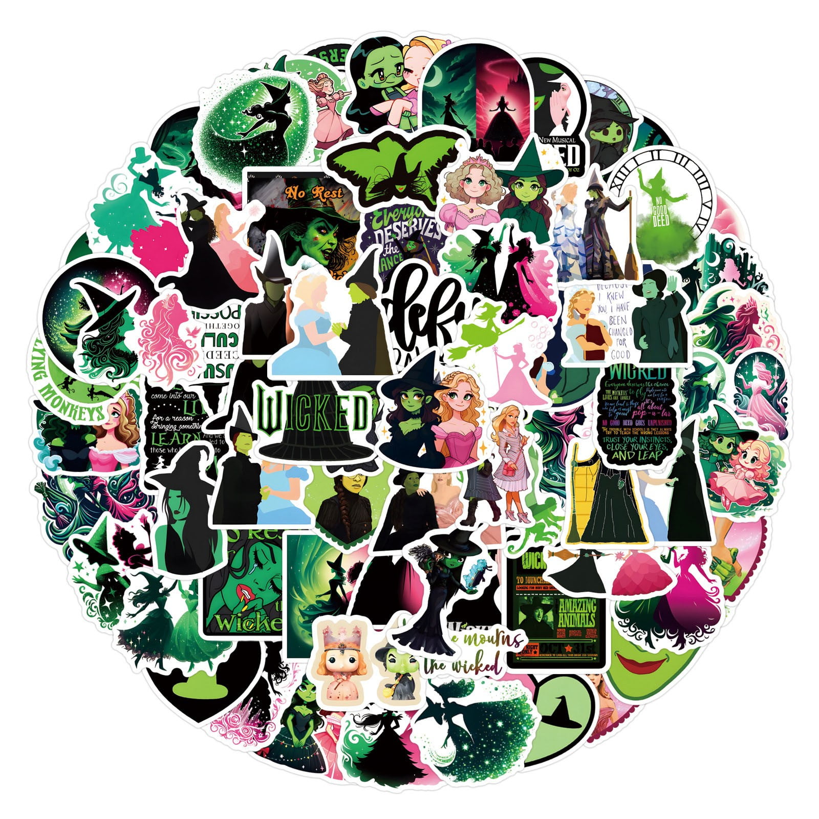 YGUO Wicked Theme, Water Bottle Stickers for Adults, Sticker Packs ...