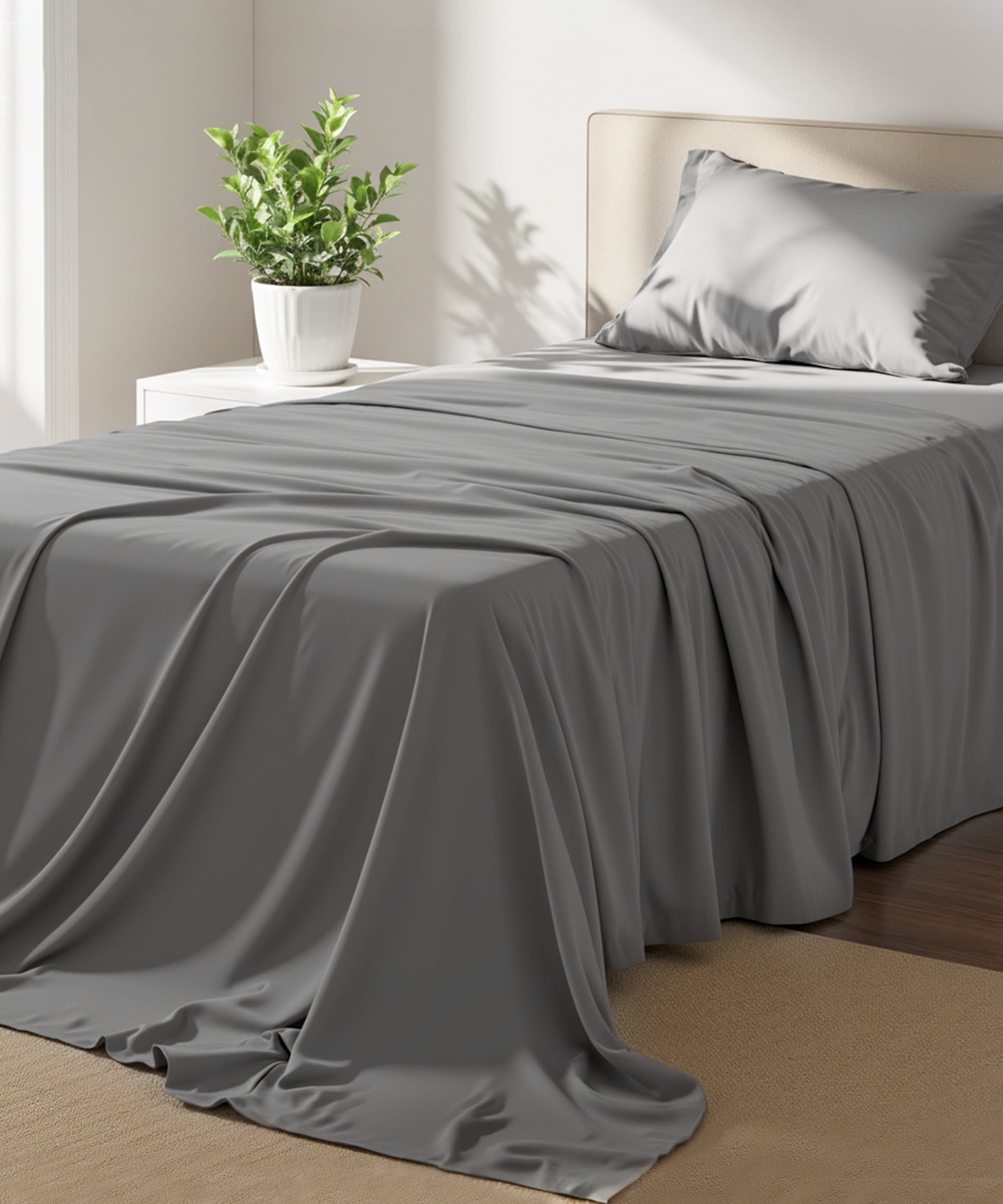 YGXNEWER 3 Pcs Twin Bed Sheet Comfort Set, Soft Breathable Microfiber ...