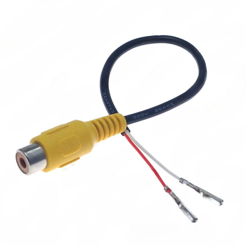 YH-20cm Car RCA Video Converter Cable Car RCA to 2Pin Pin Video Lotus ...
