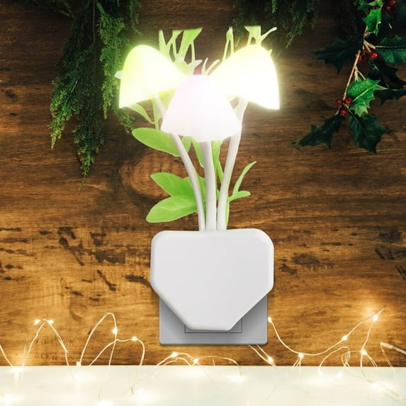 YHAICO Night Lights Plug Into Wall Light Control Leaf Light LED Color ...