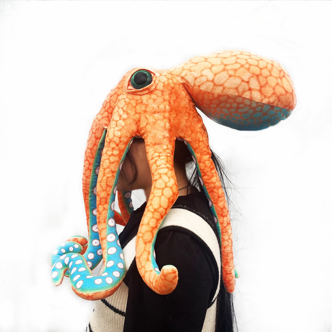 YHAJDS Octopus Stuffed Animals, 46cm Lifelike Deep Sea Creeping Animal ...