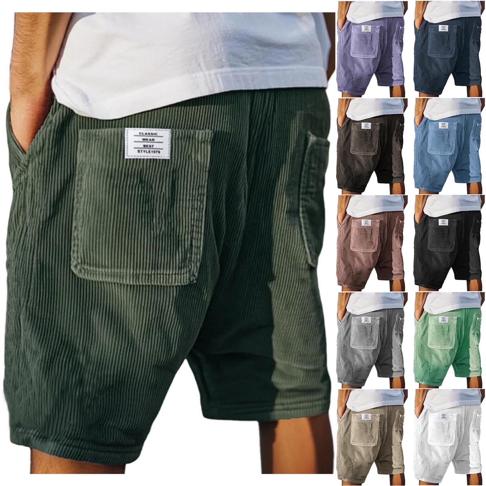 YHAJDS Summer Men's and Big Men's Shorts,Men Workout Shorts Drawstring ...
