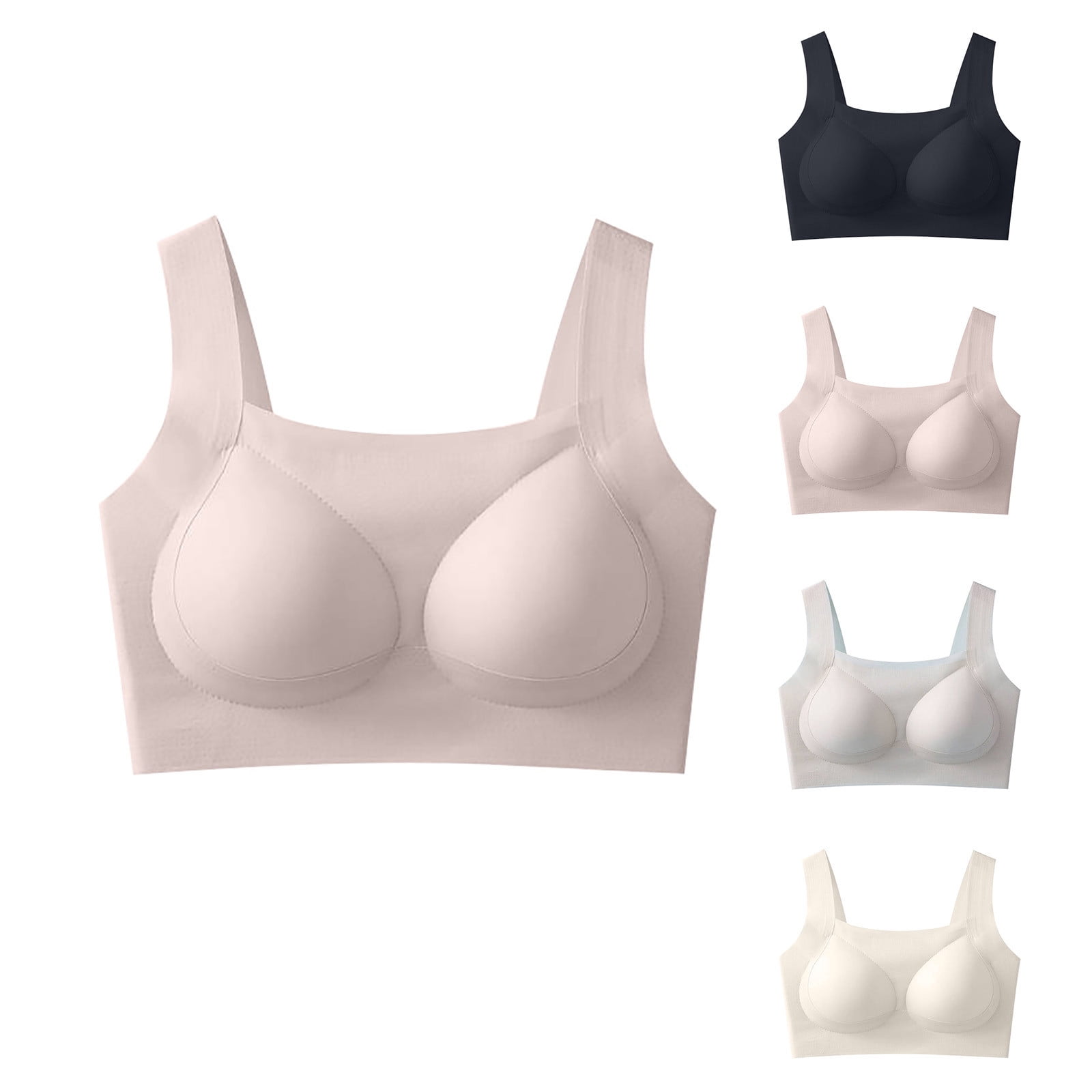 YHAJDS Women Large Size Bras,Seamless Bra Wireless Bra Bras For Women ...