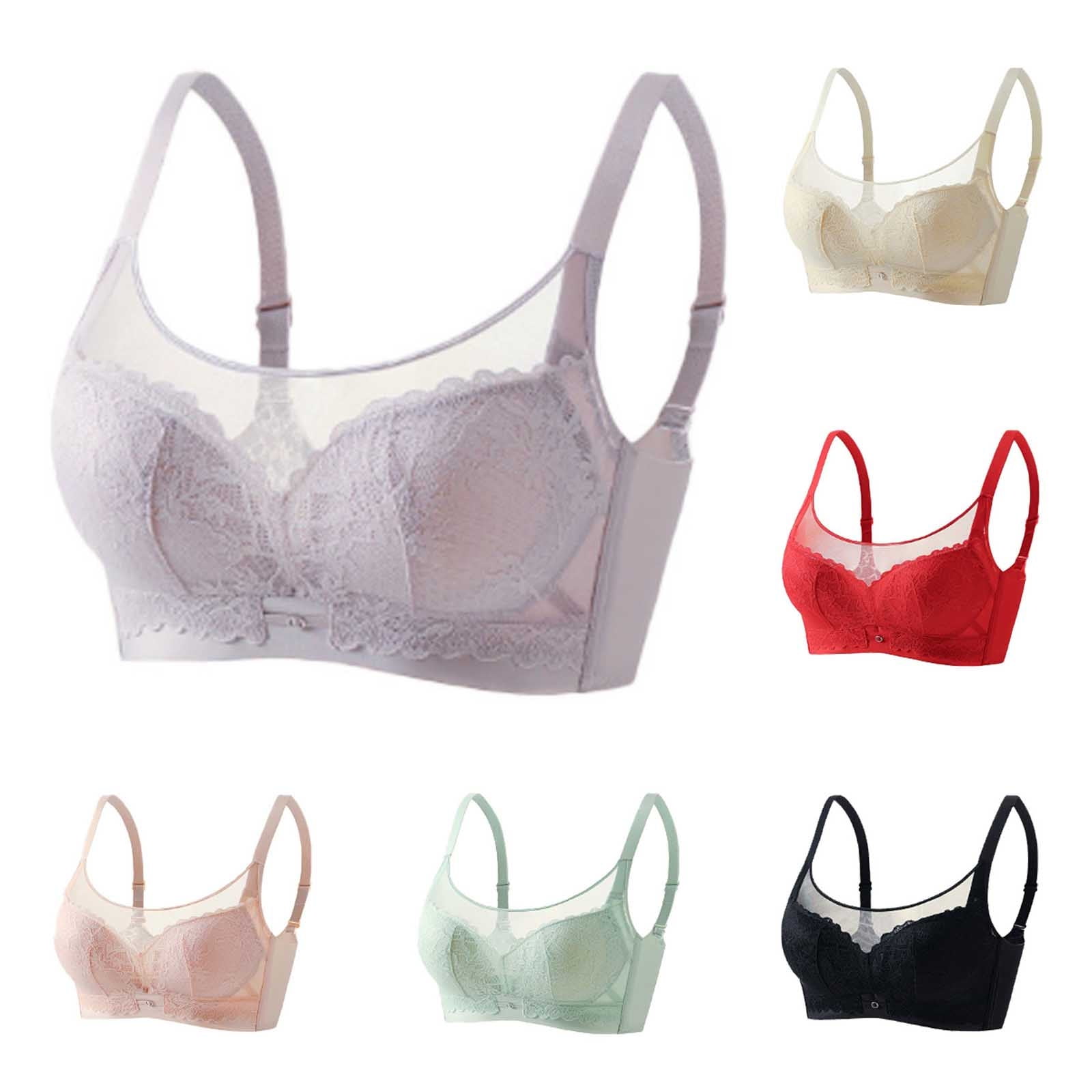 YHAJDS Women Plus Size Bra,Wireless Bra For Women Paper Cup Side ...